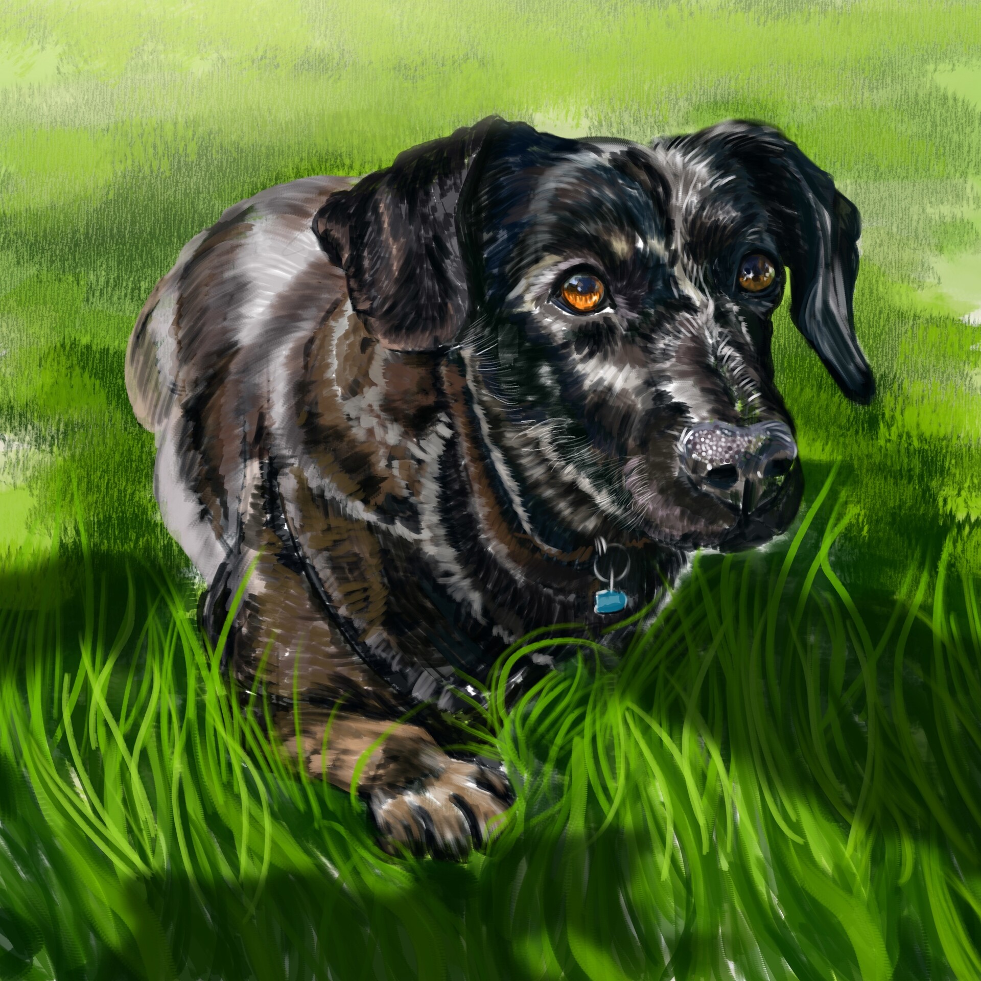 ArtStation - Dog 🐶 speed paint