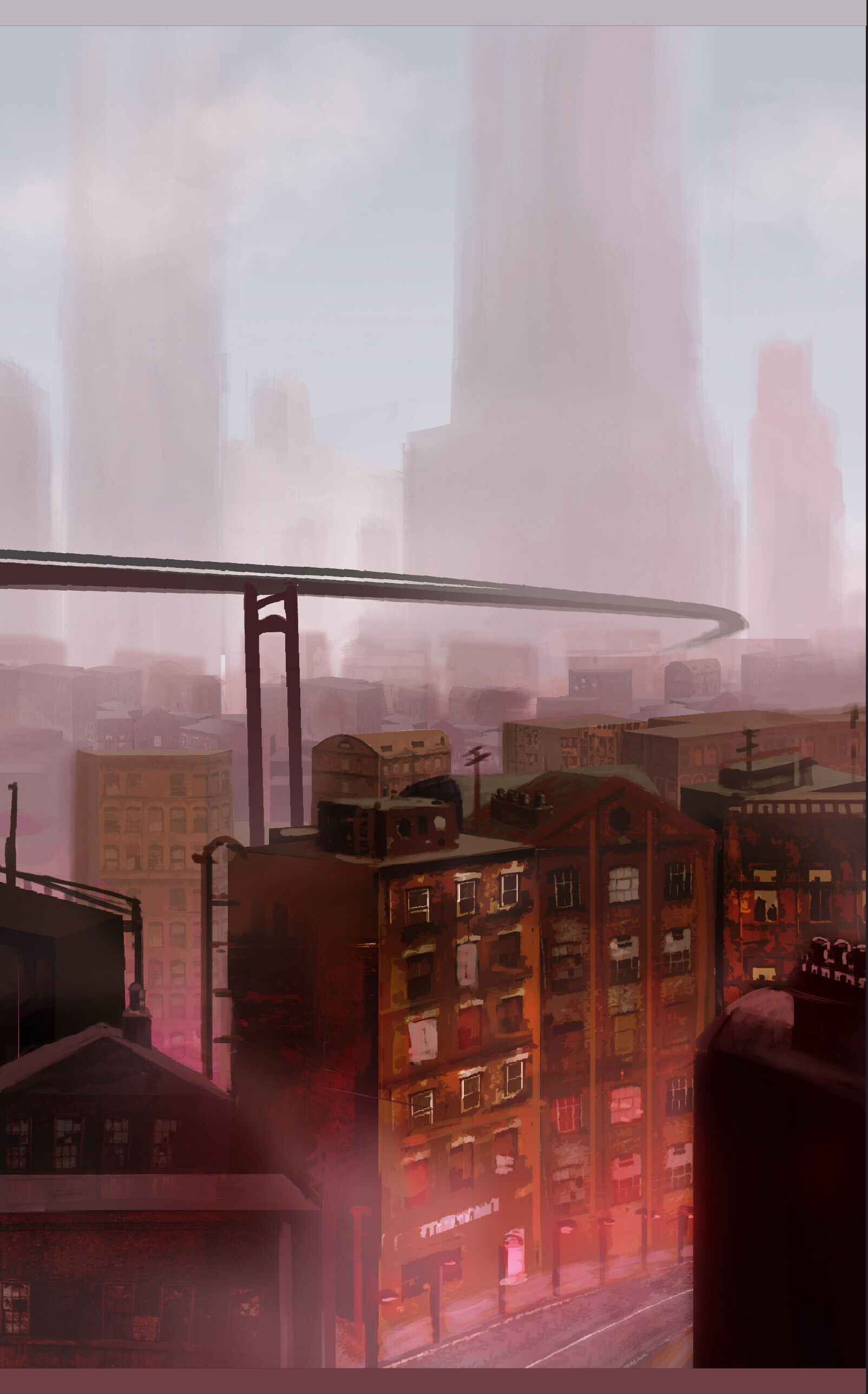 ArtStation - City background (Market Forces project)