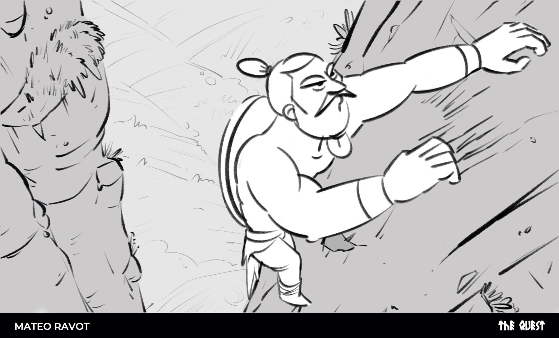 Mateo Ravot - THE QUEST - STORYBOARD #01