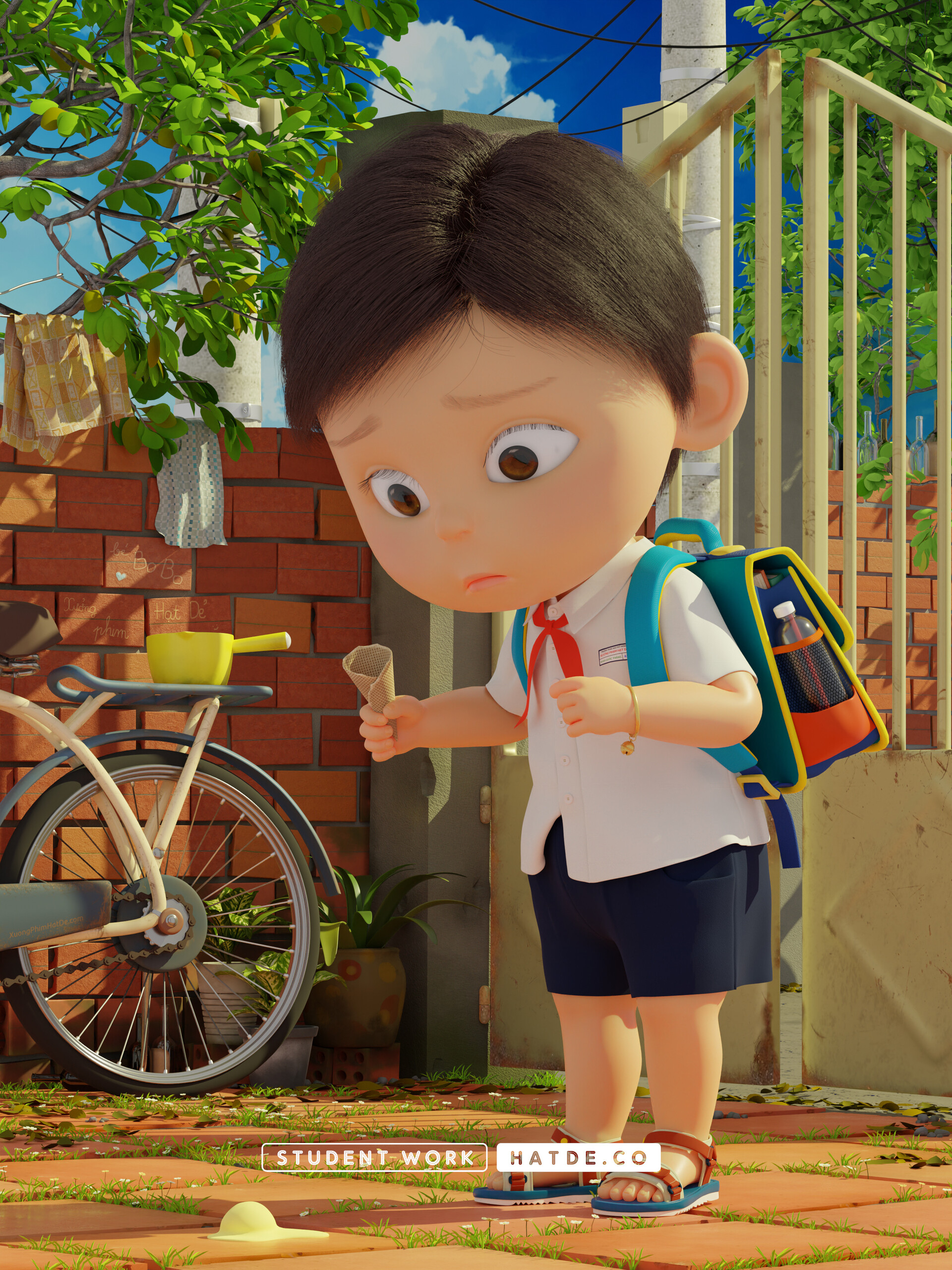 ArtStation - Little School Boy - Personal Project - Student Work 2020