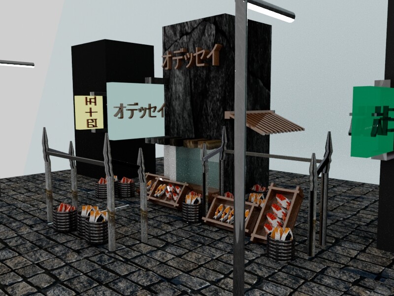 ArtStation - Fishing Asian Market