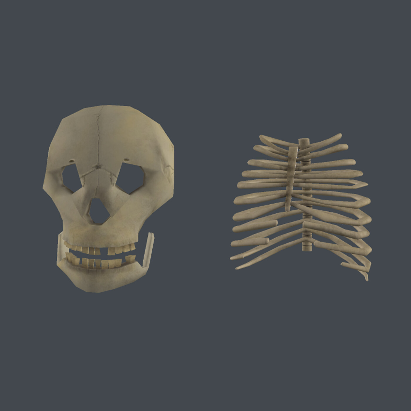 ArtStation - Low Poly Bone Set