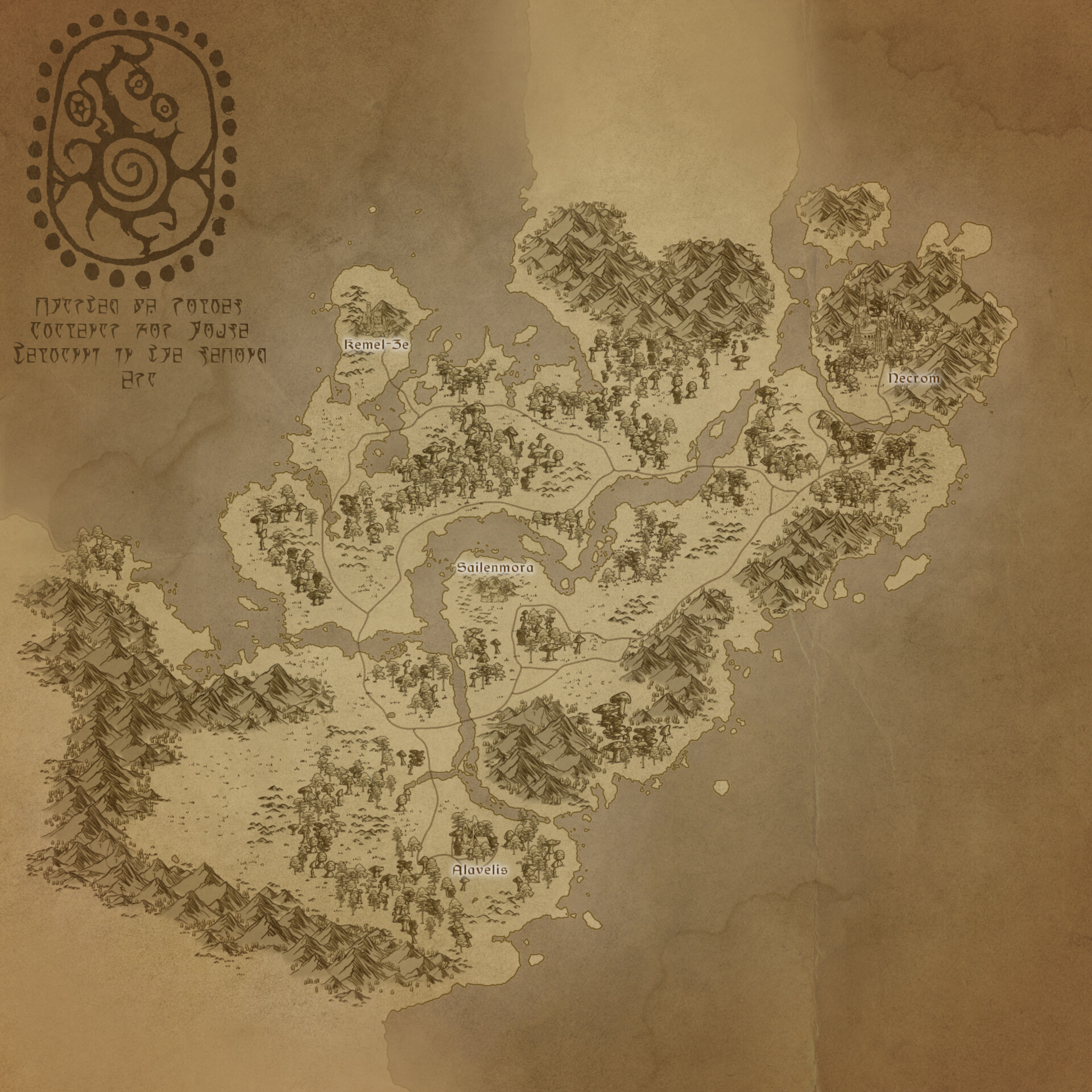 ArtStation - Telvanni Peninsula Map
