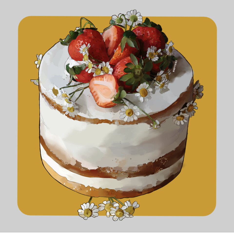 ArtStation - Strawberry Cake
