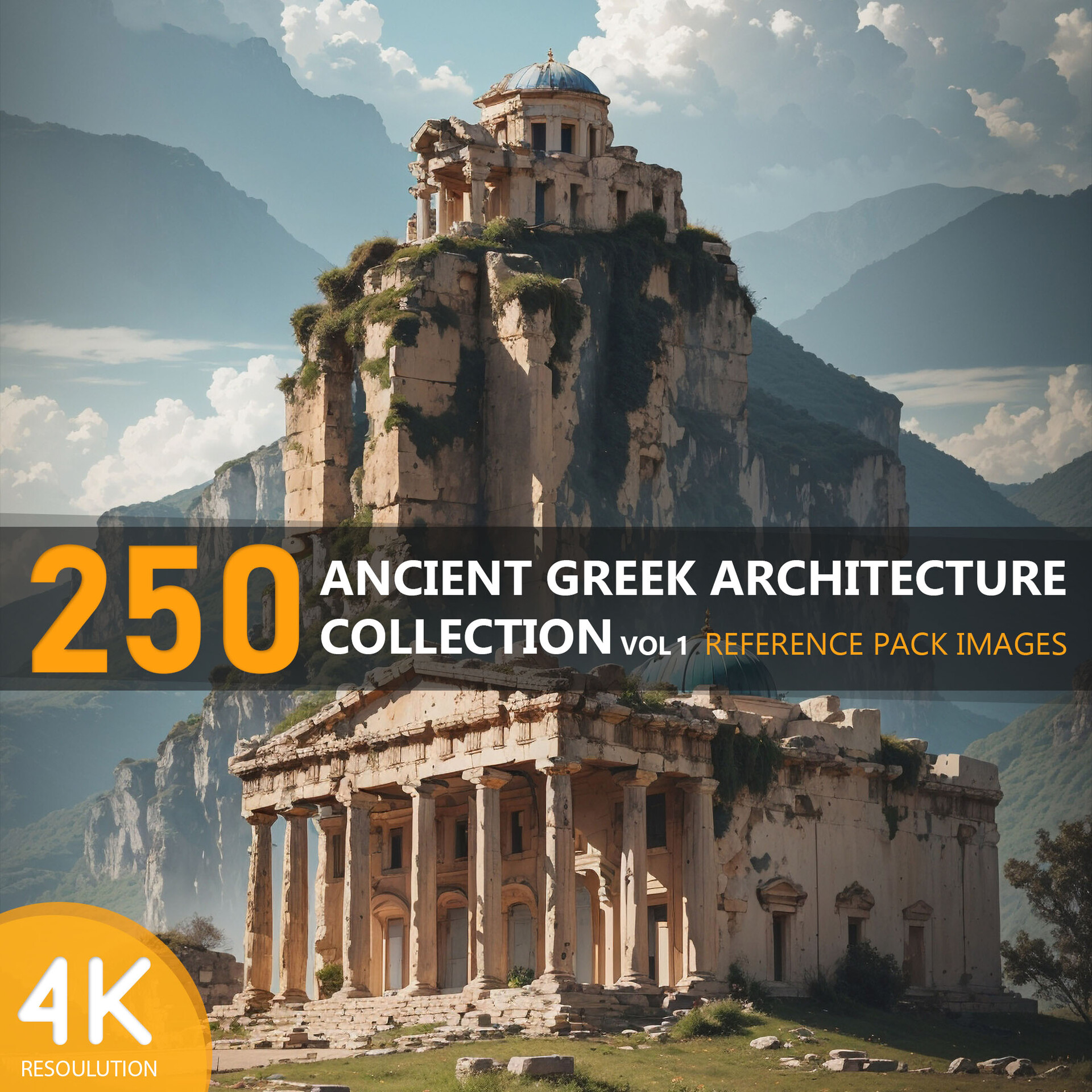 ArtStation - Ancient Greek Architecture Collection Vol 1-4K|Reference ...
