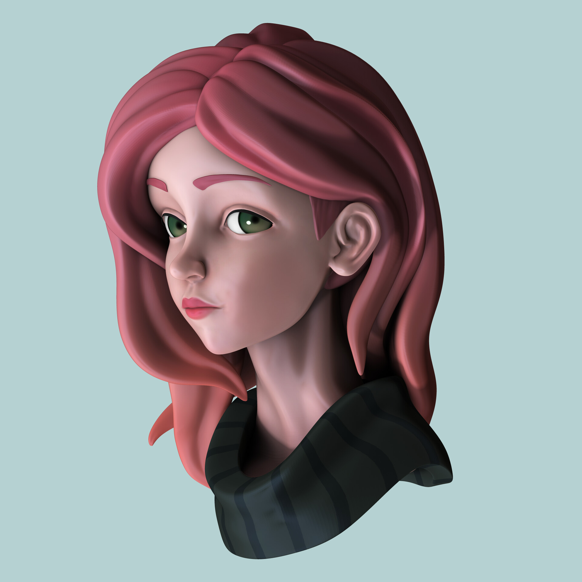 ArtStation - Stylized Girl Head