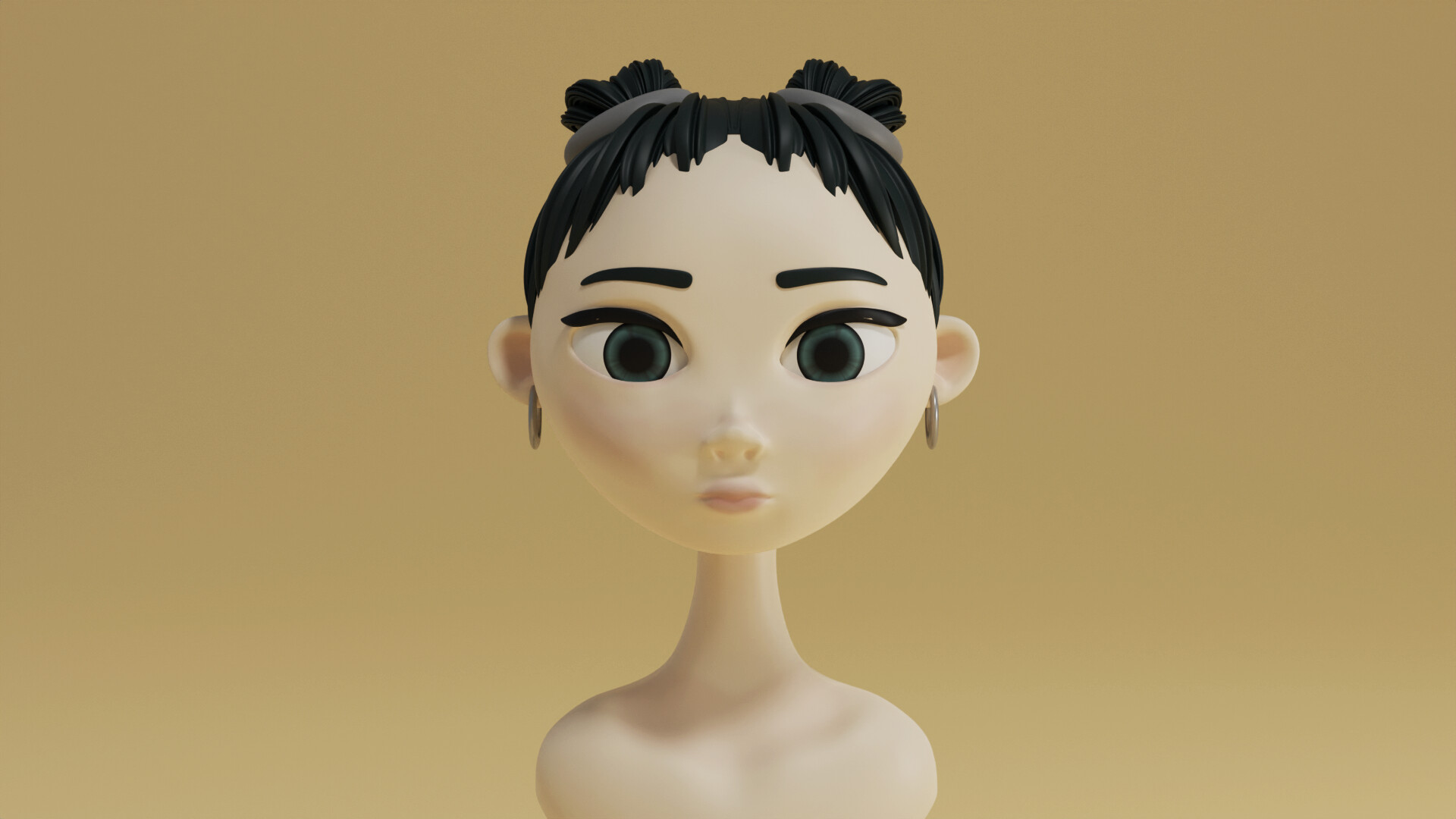 ArtStation - Modeling characters with different head shapes.