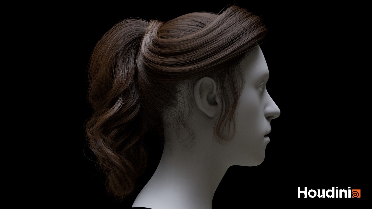 ArtStation - Grooming hair houdini