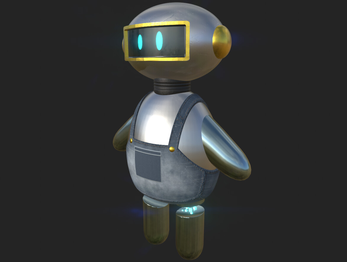 ArtStation - Robot In Overalls