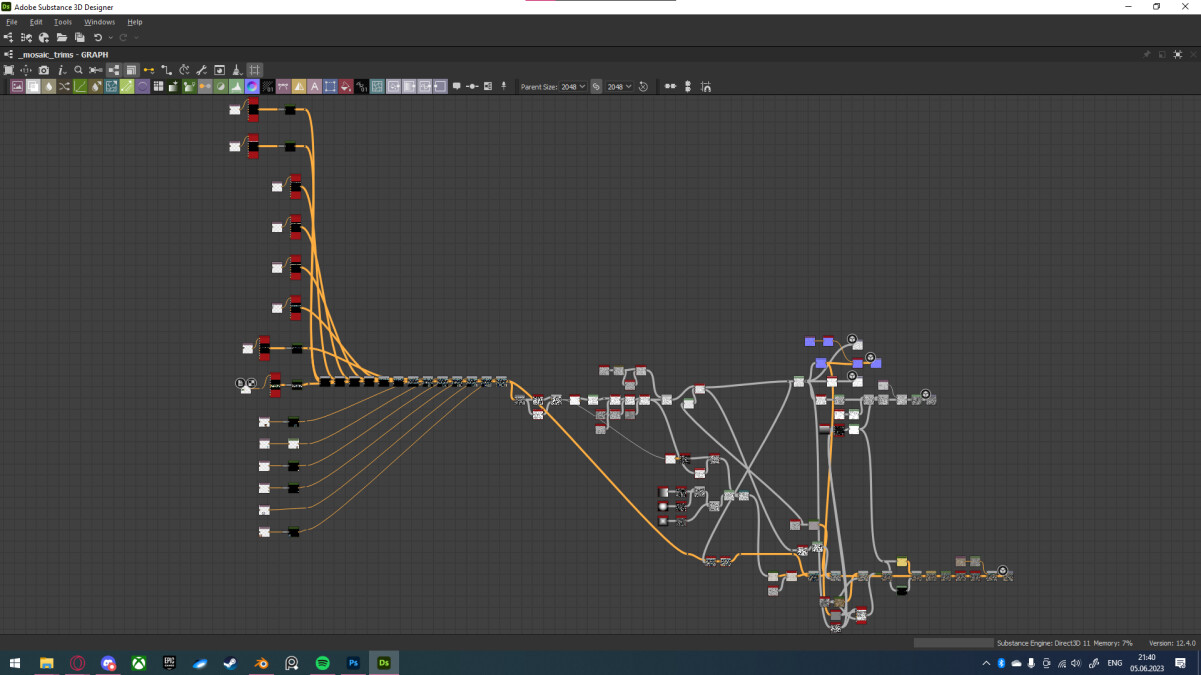 Rous Kristall - Mosaic material