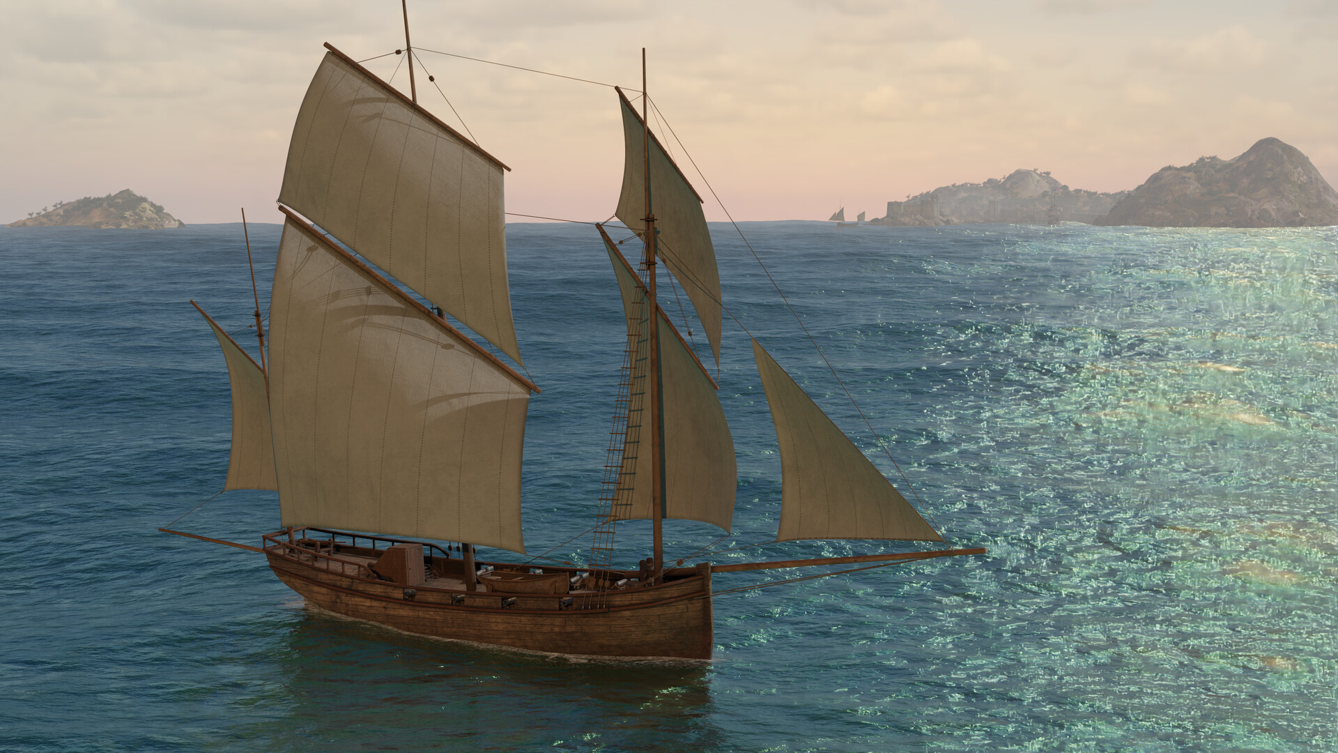 ArtStation - French Lugger Sailing Ship