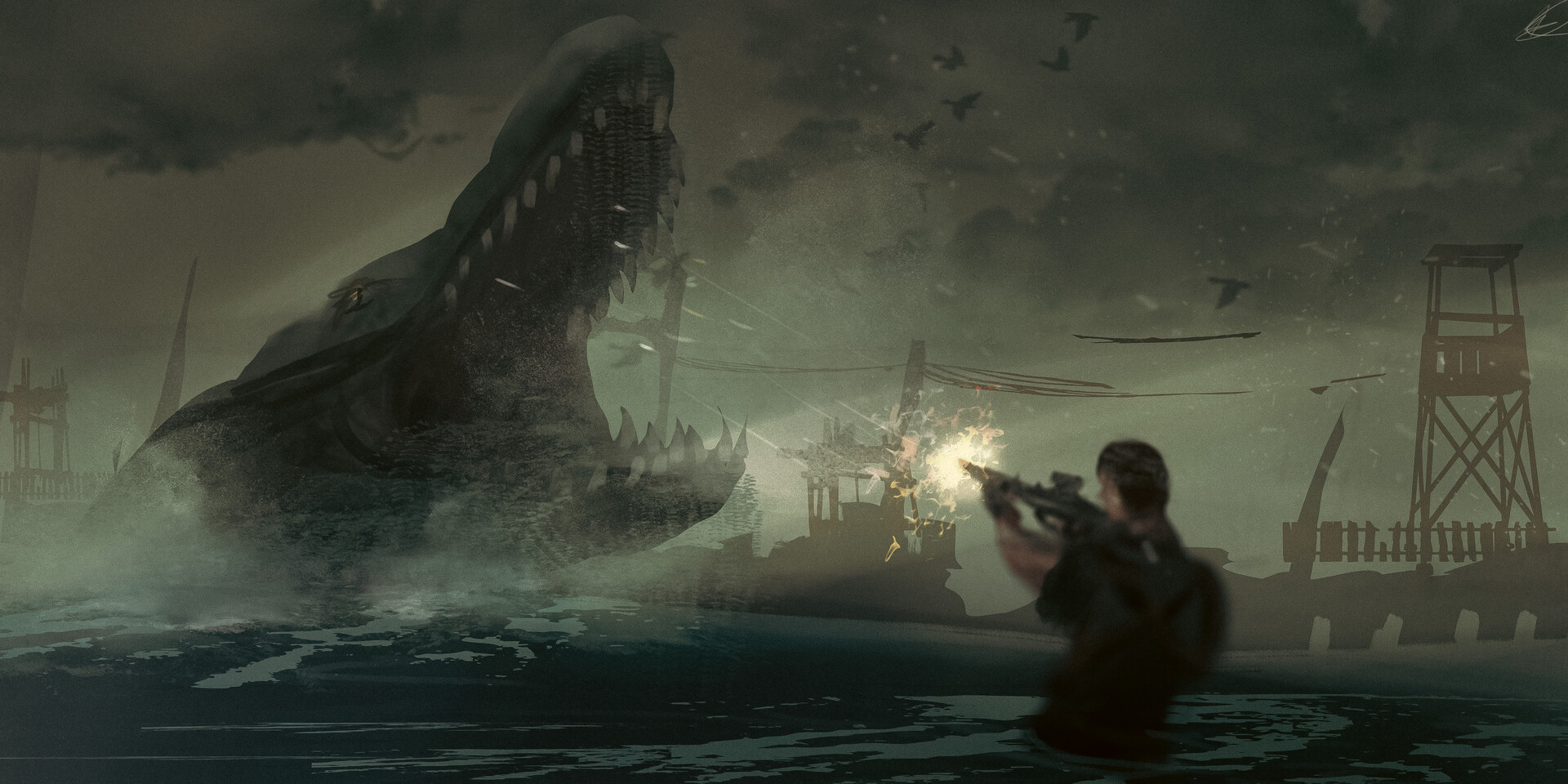 ArtStation - RE 4 Scene