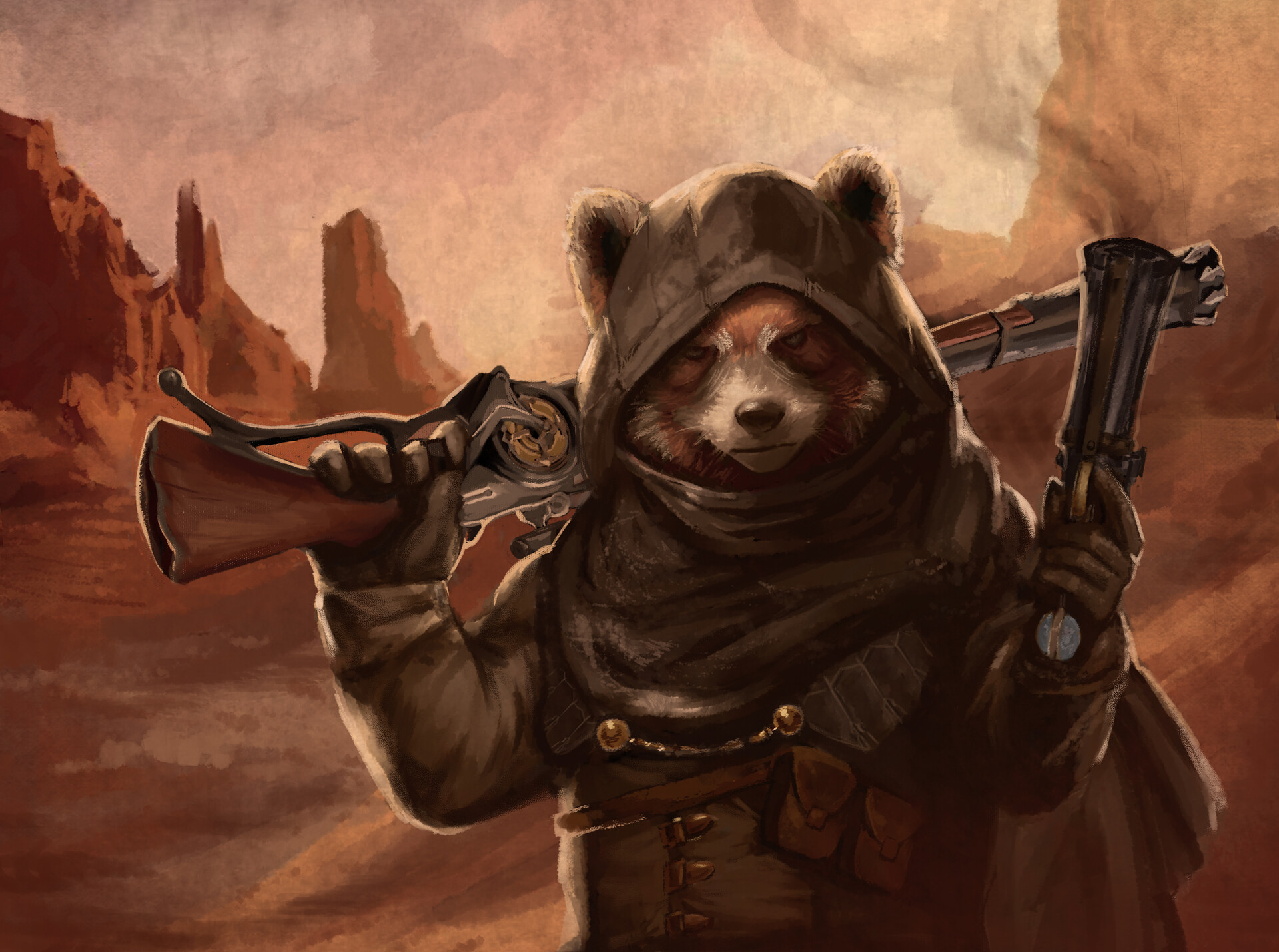 ArtStation - Red panda