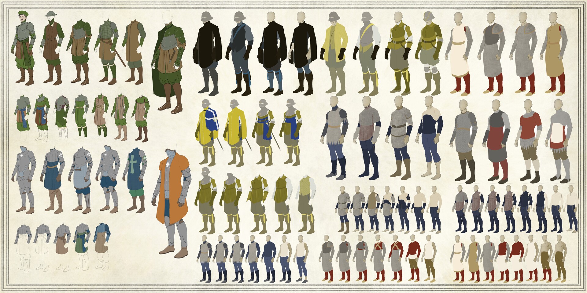 ArtStation - Fantasy Armour Concept Board