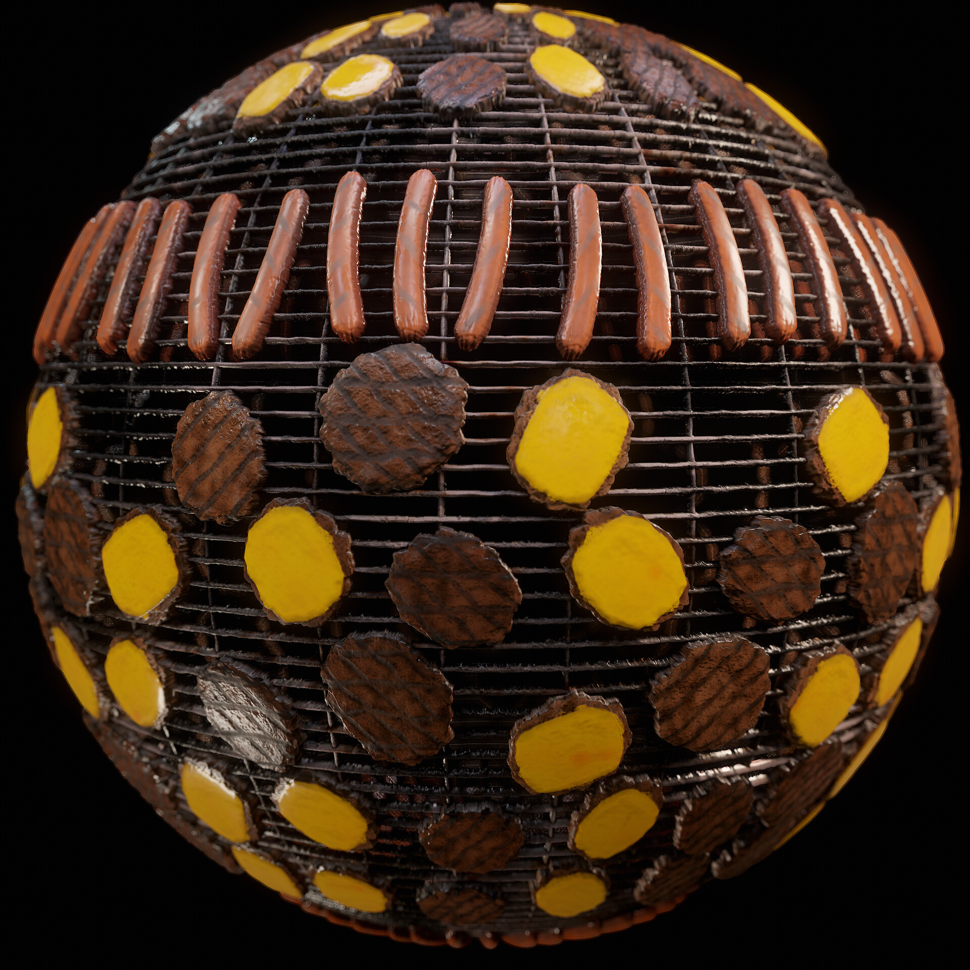 ArtStation - BBQ Grill Material - Designer