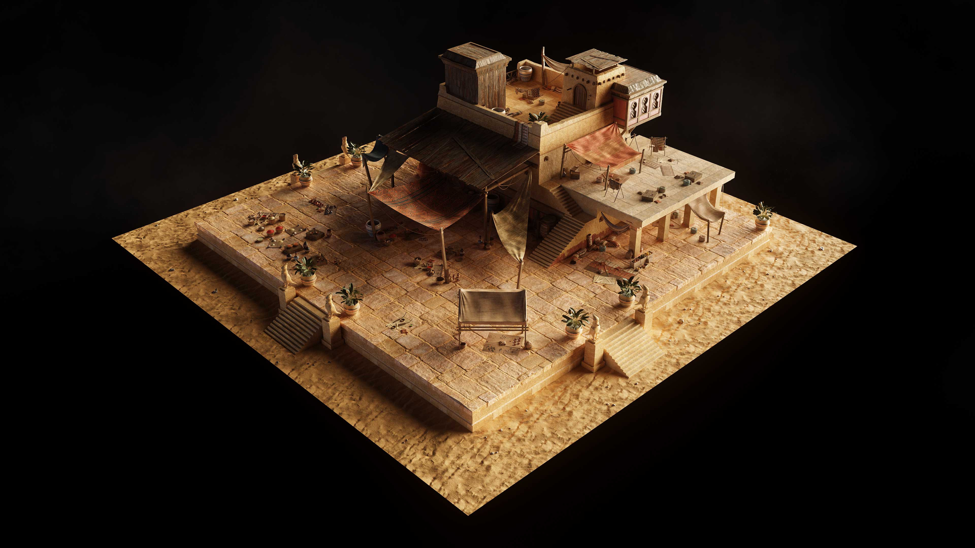 KitBash3D - Age of Egypt - 3D Asset Kit