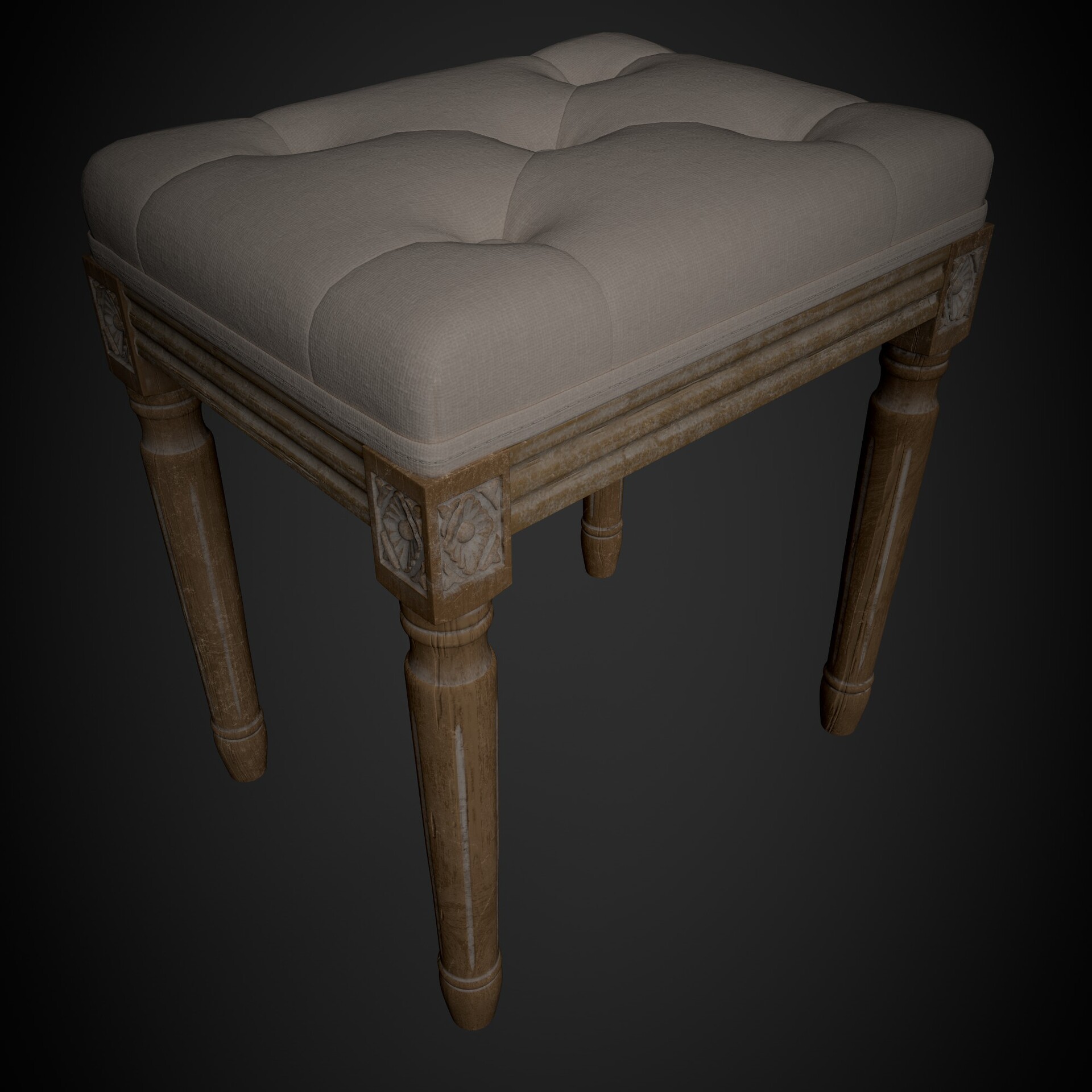 ArtStation - Antique Table Low Poly