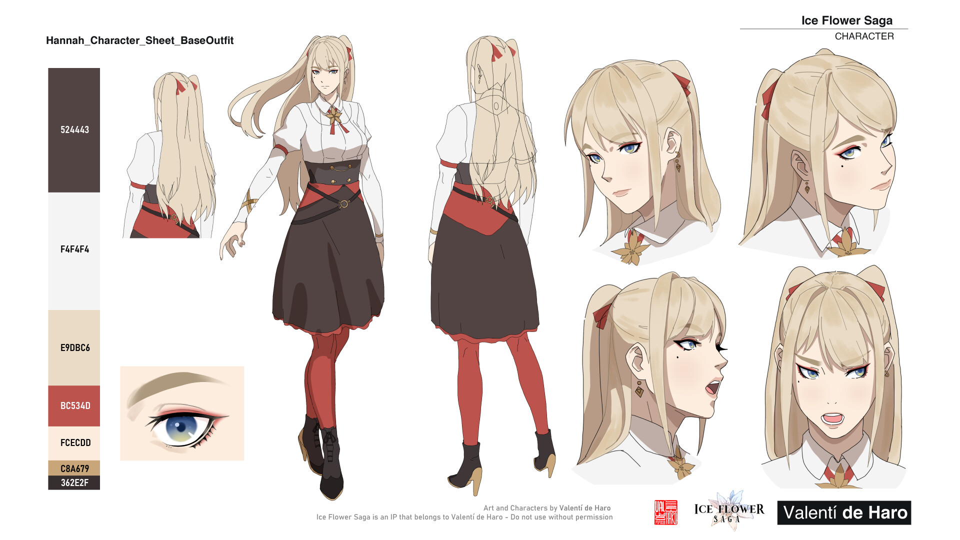 Hannah Character Sheet by Valentí de Haro — ProUser.Me