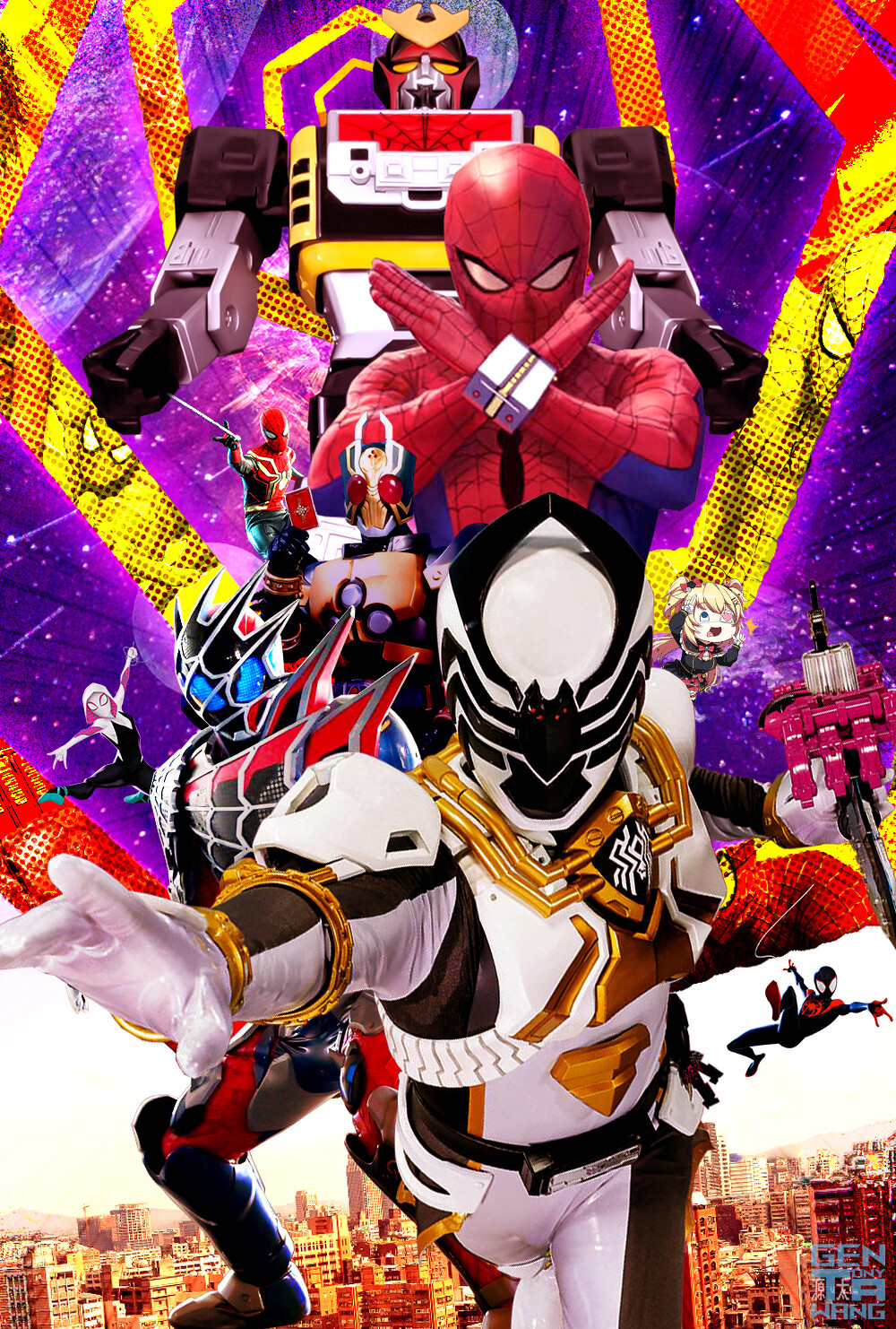 ArtStation - The Spiders 2 Imto the Toei Spider-Verse