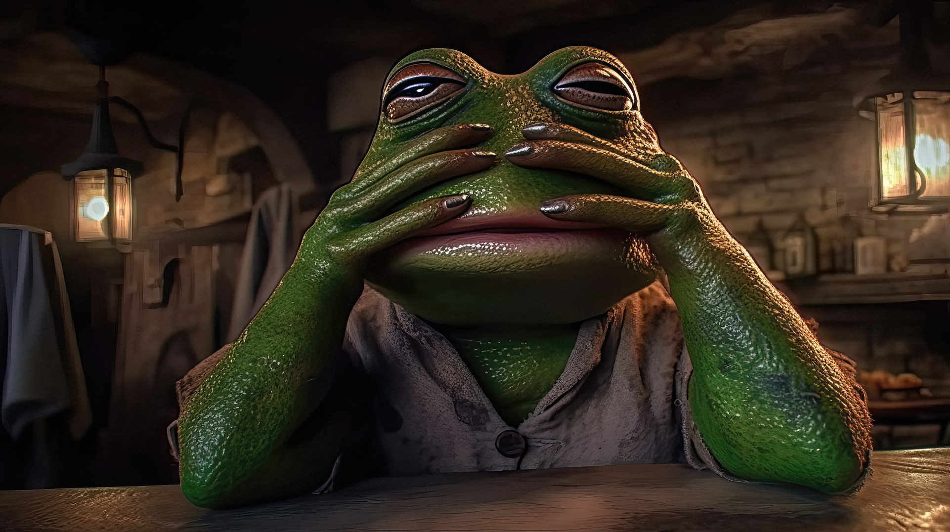 Bonk AI Art - PEPE THE FROG 151-168 | Midjourney AI Art | Internet ...