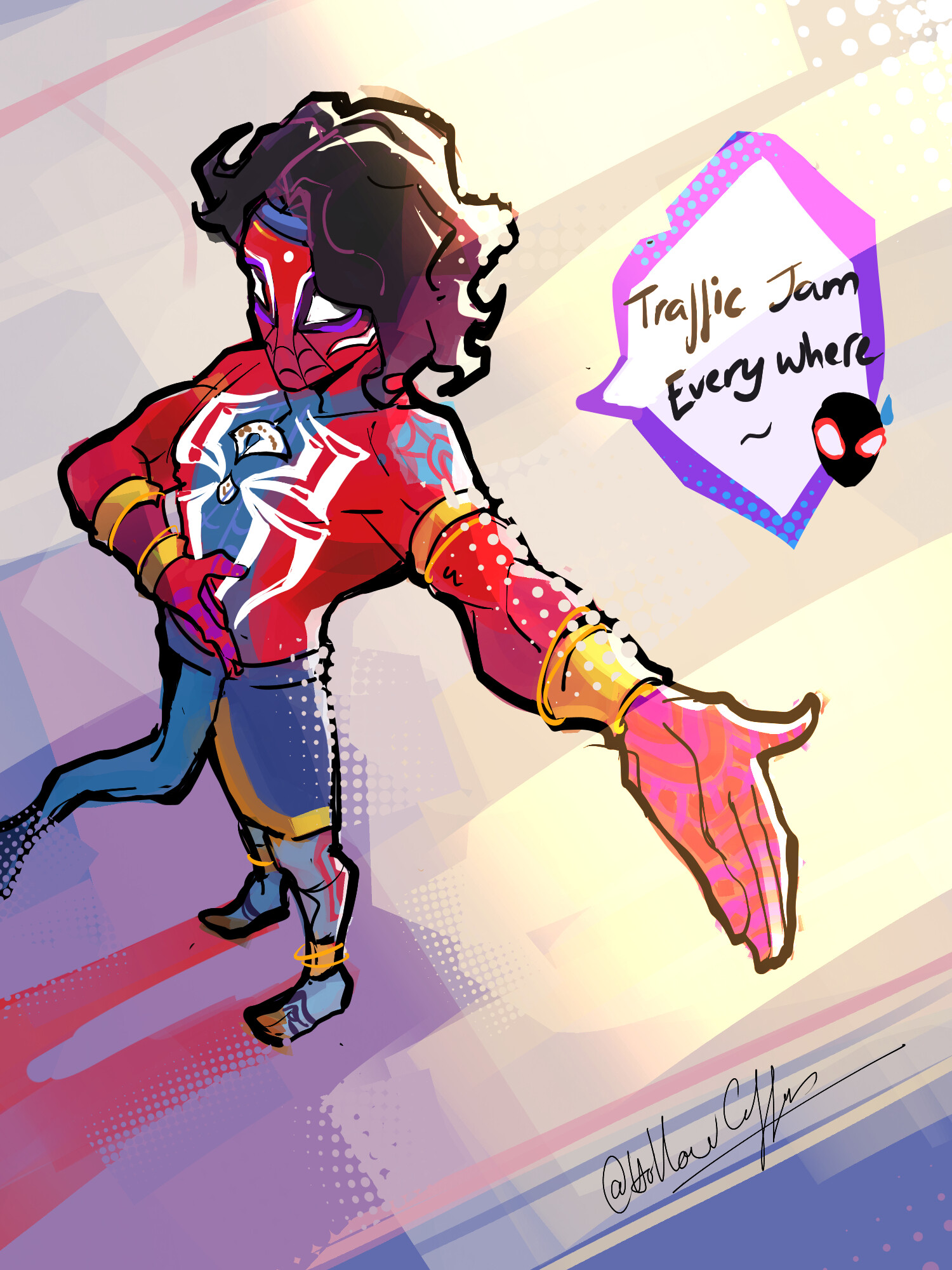 ArtStation - Traffic Jam guy~