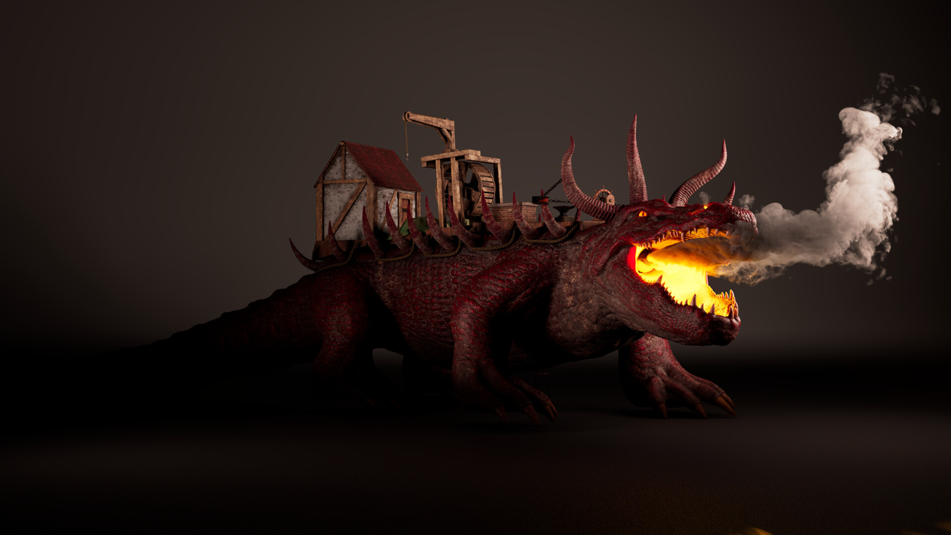 ArtStation - Alligator Blacksmith Creature