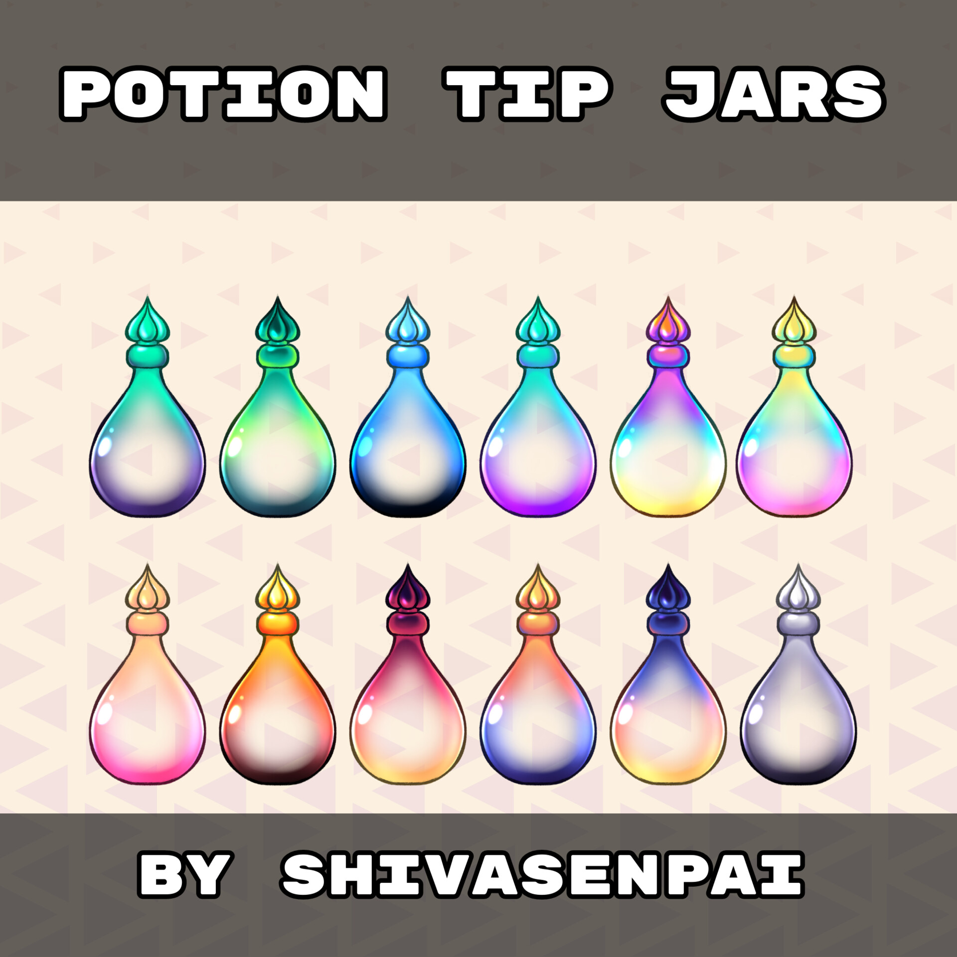 ArtStation - Shiva's Potions - Tipping Jars / Props