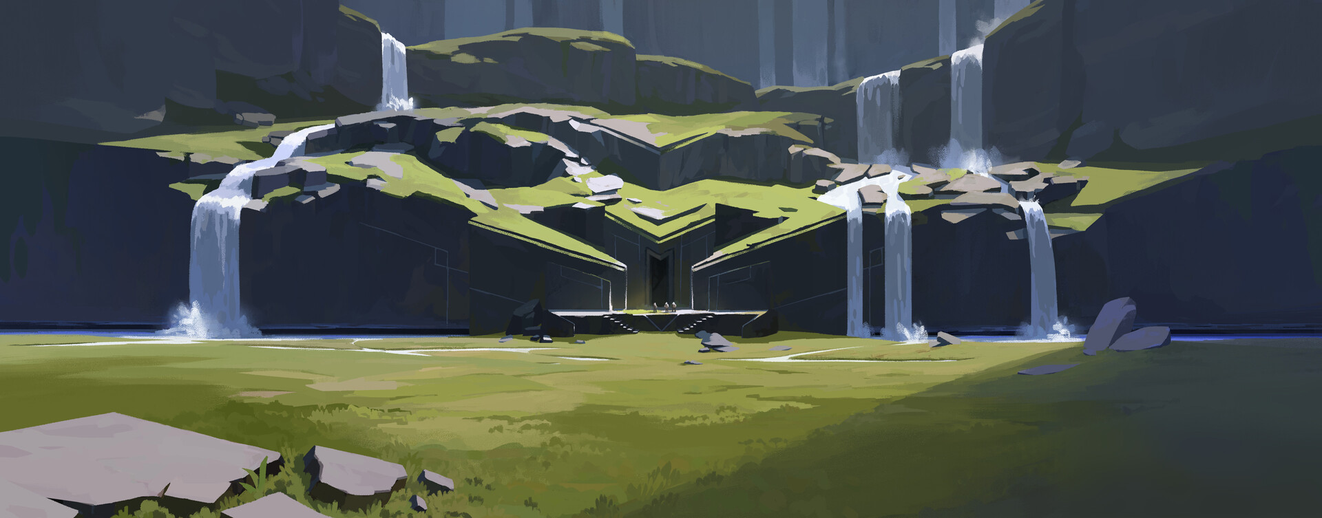 ArtStation - Waterfall Doors