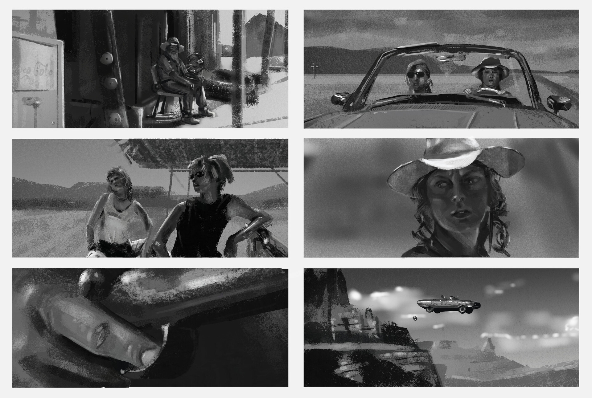 ArtStation - Thelma & Louise frame studies