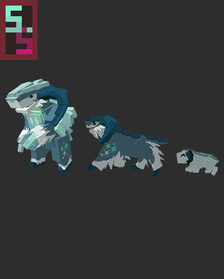 ArtStation - [Minecraft] Elemental beast CartoonStyle