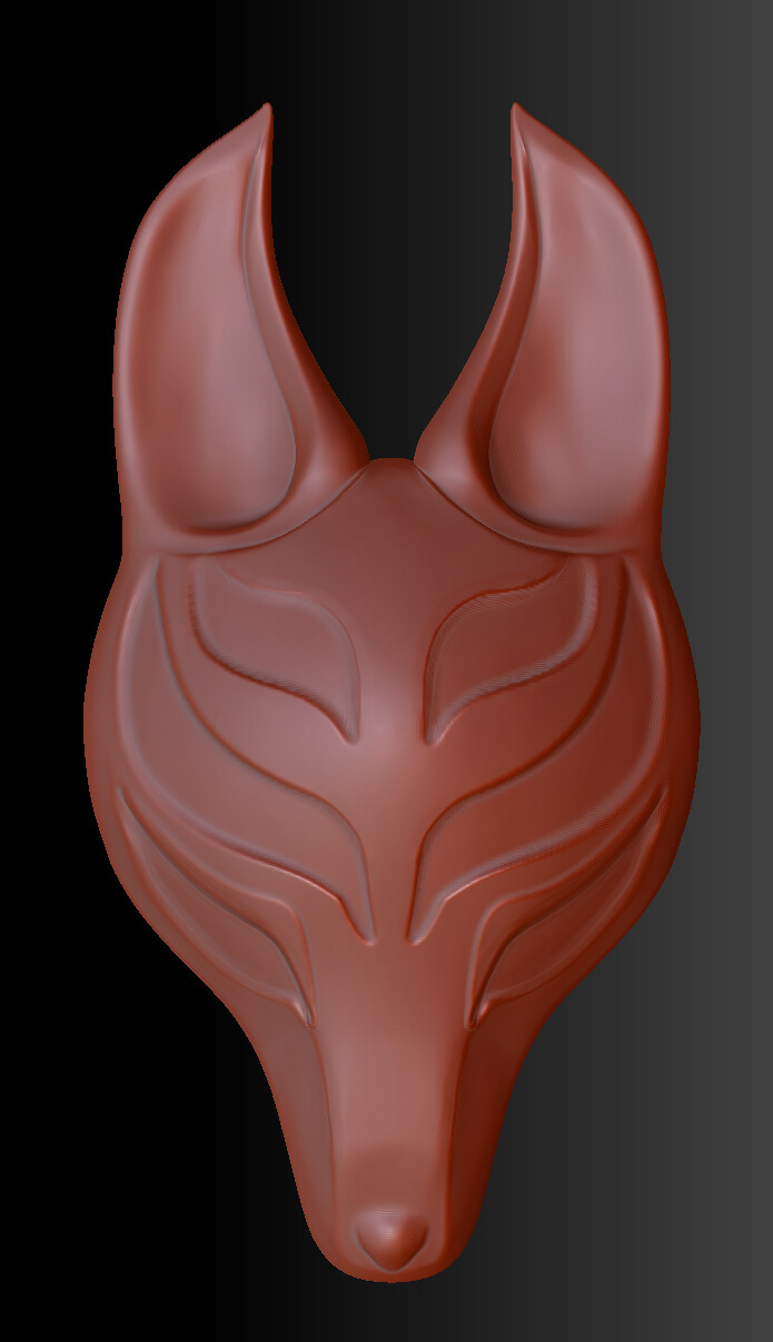 ArtStation - Fox Mask for 3D Printing