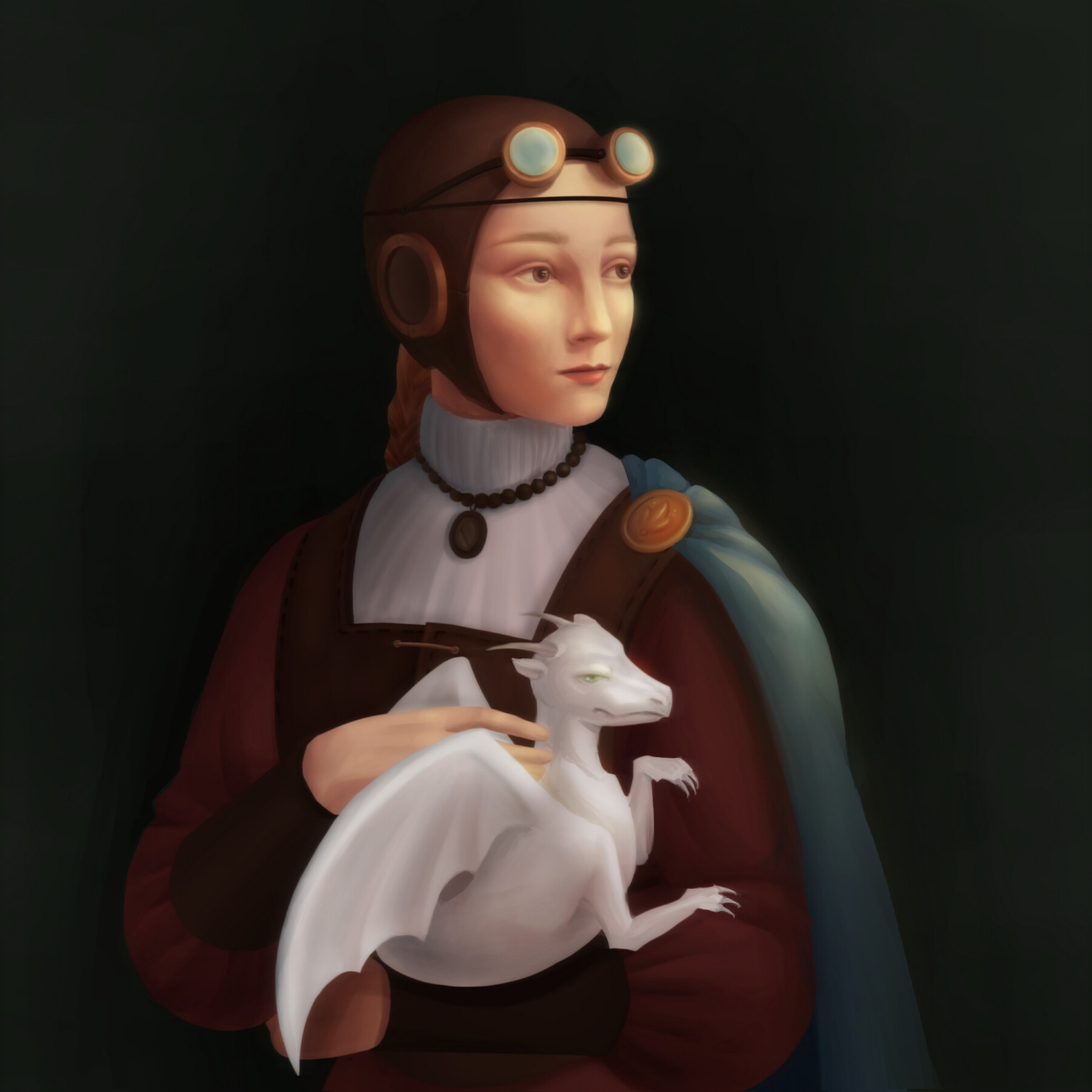 ArtStation - Lady with an ermine redraw