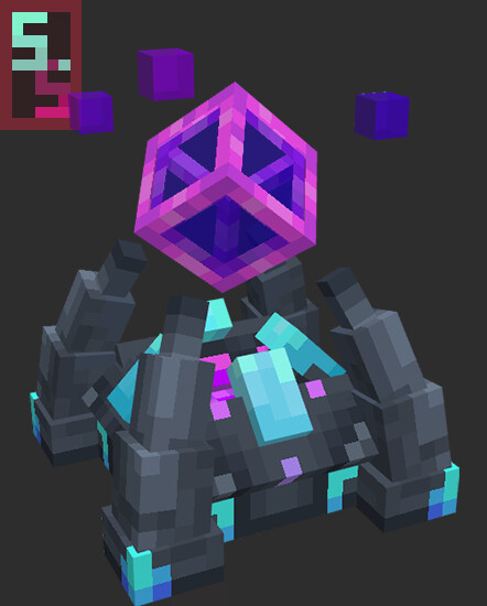 ArtStation - [Minecraft] Neon cube