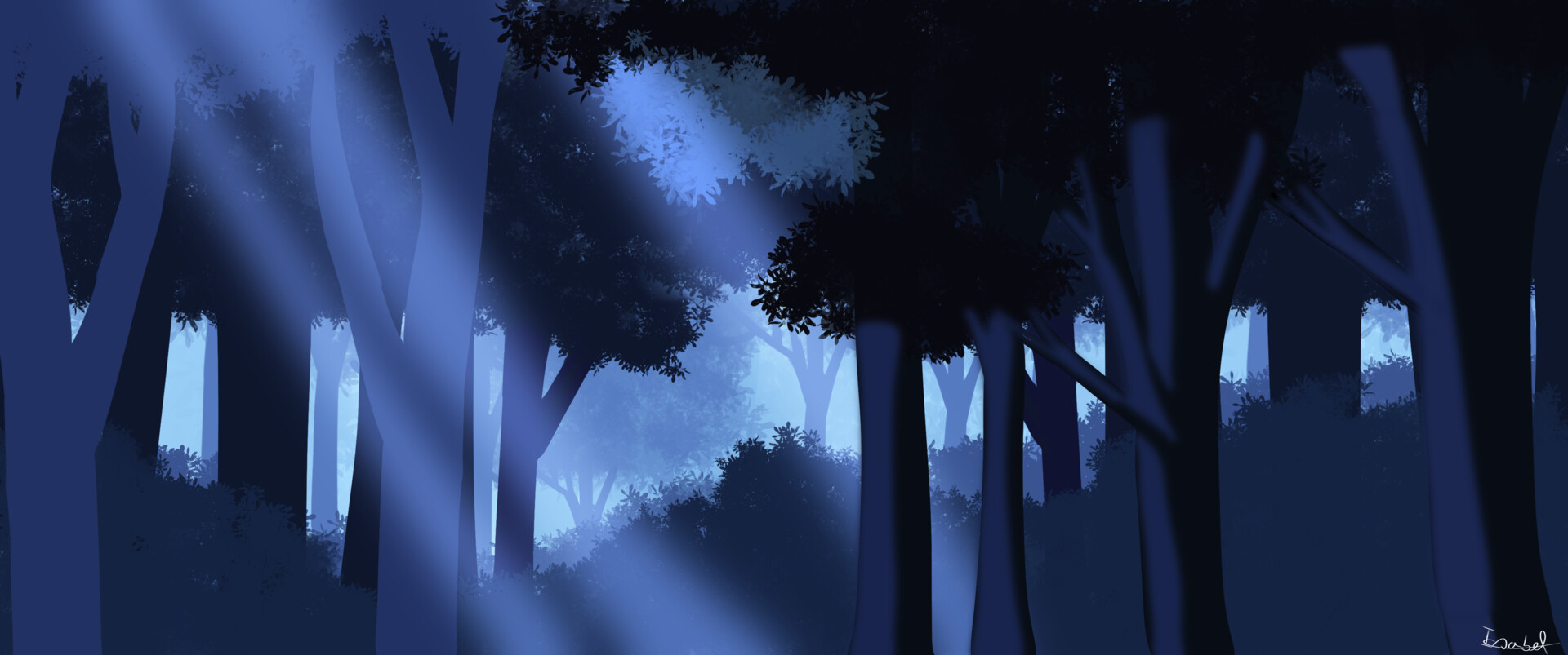 ArtStation - Night Florest