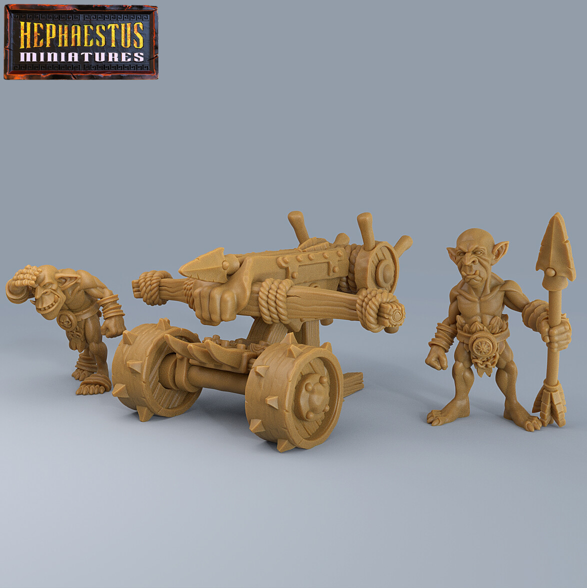 ArtStation - Gobbo Warband - War Machinz - Bolt Thrower - 28/32mm