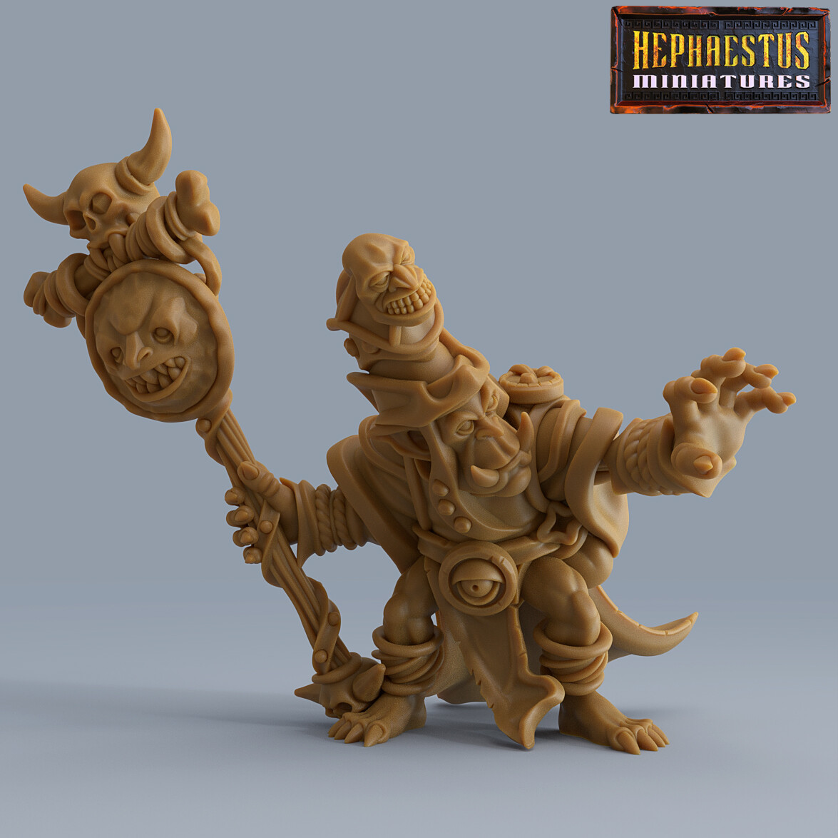 ArtStation - Gobbo Warband - Shaman/Warlock - 28/32mm