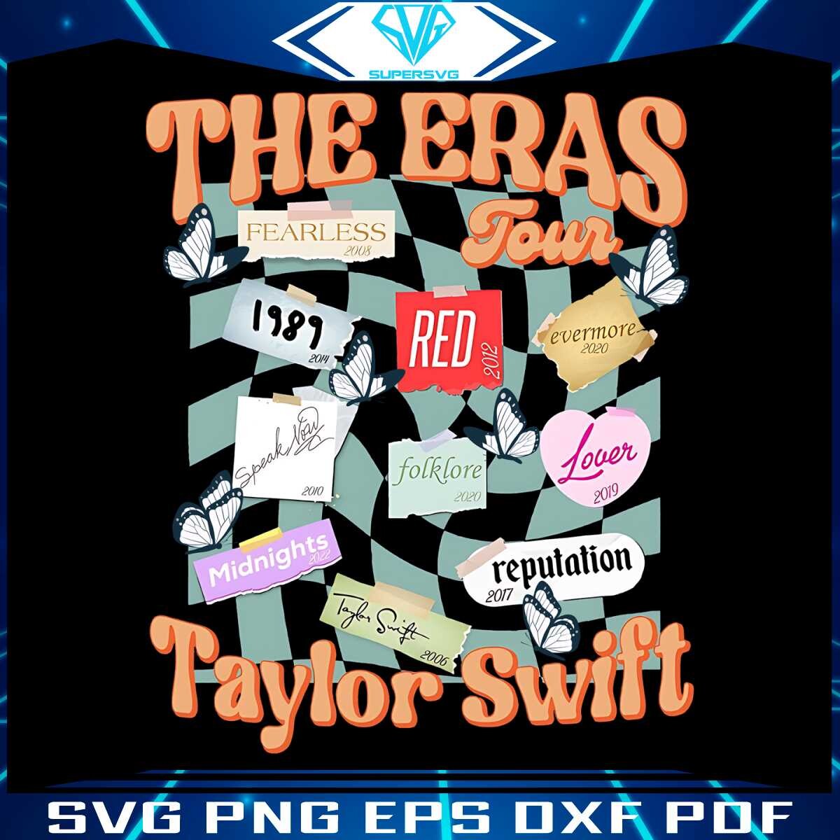 ArtStation - The Eras Tour 2023 Taylor Swift Full Album Png Silhouette ...