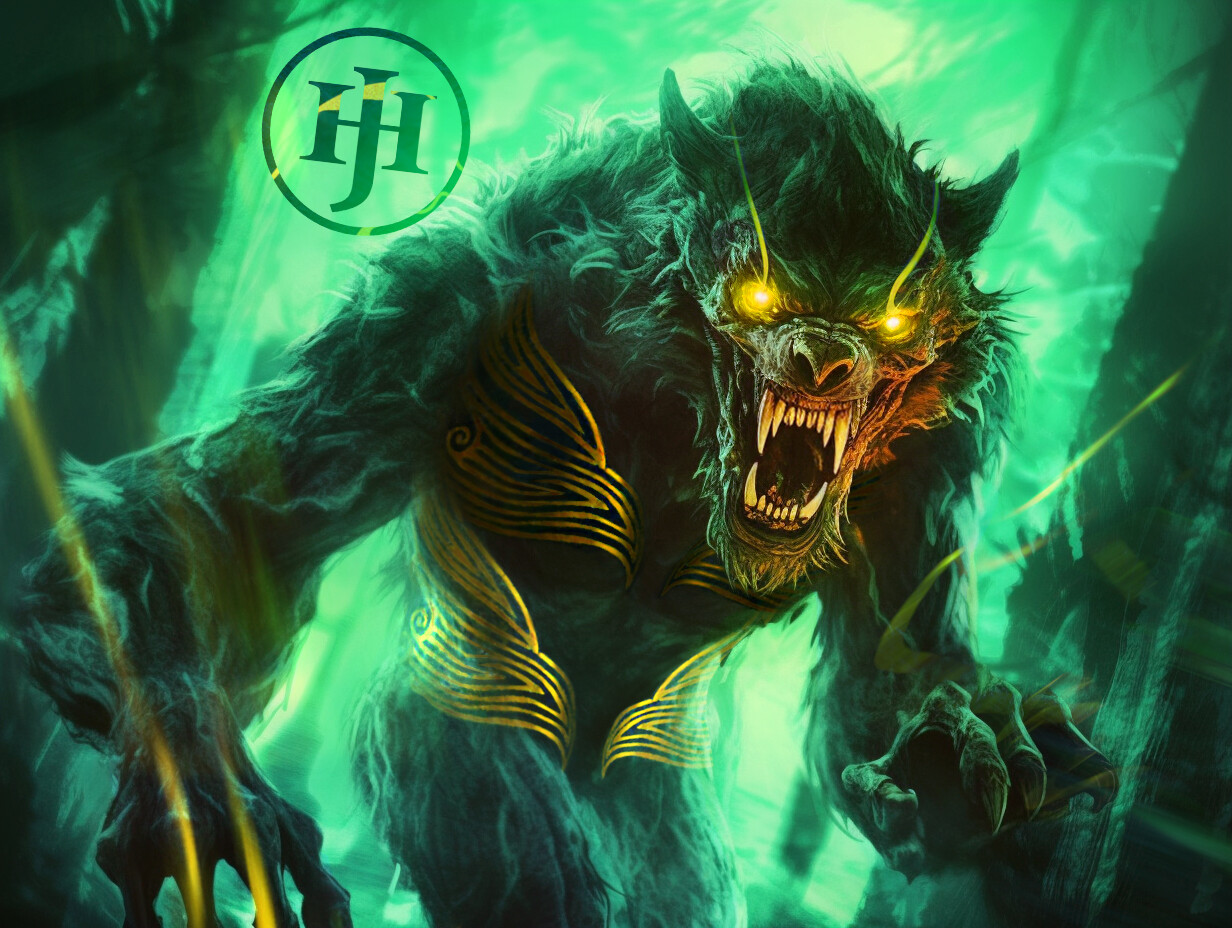 ArtStation - Demon Wolf: Stalker- [Fantasy]