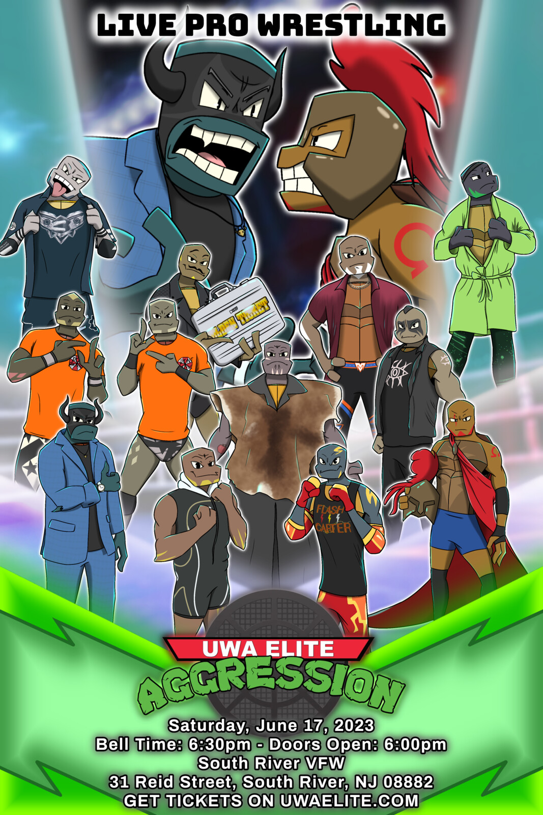 Mige Viellardi - Commission from UWA Elite Wrestling Company