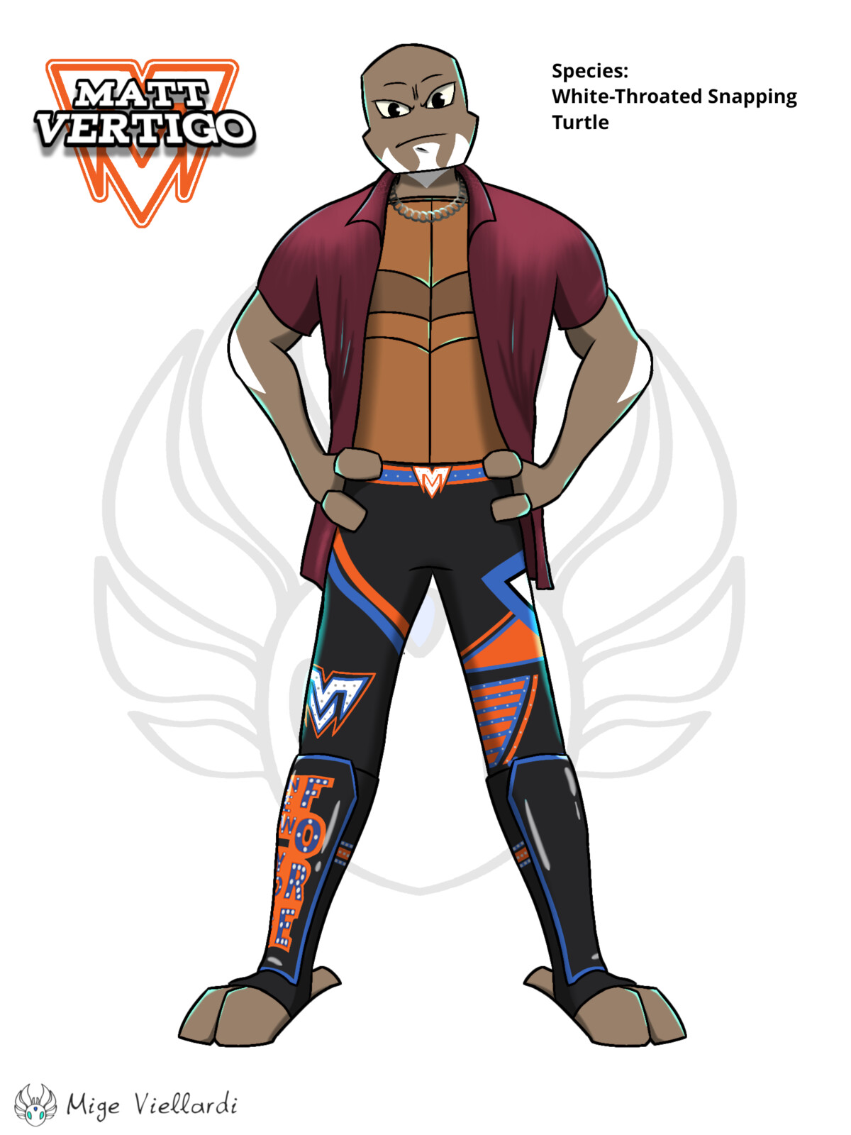 Mige Viellardi - Commission from UWA Elite Wrestling Company