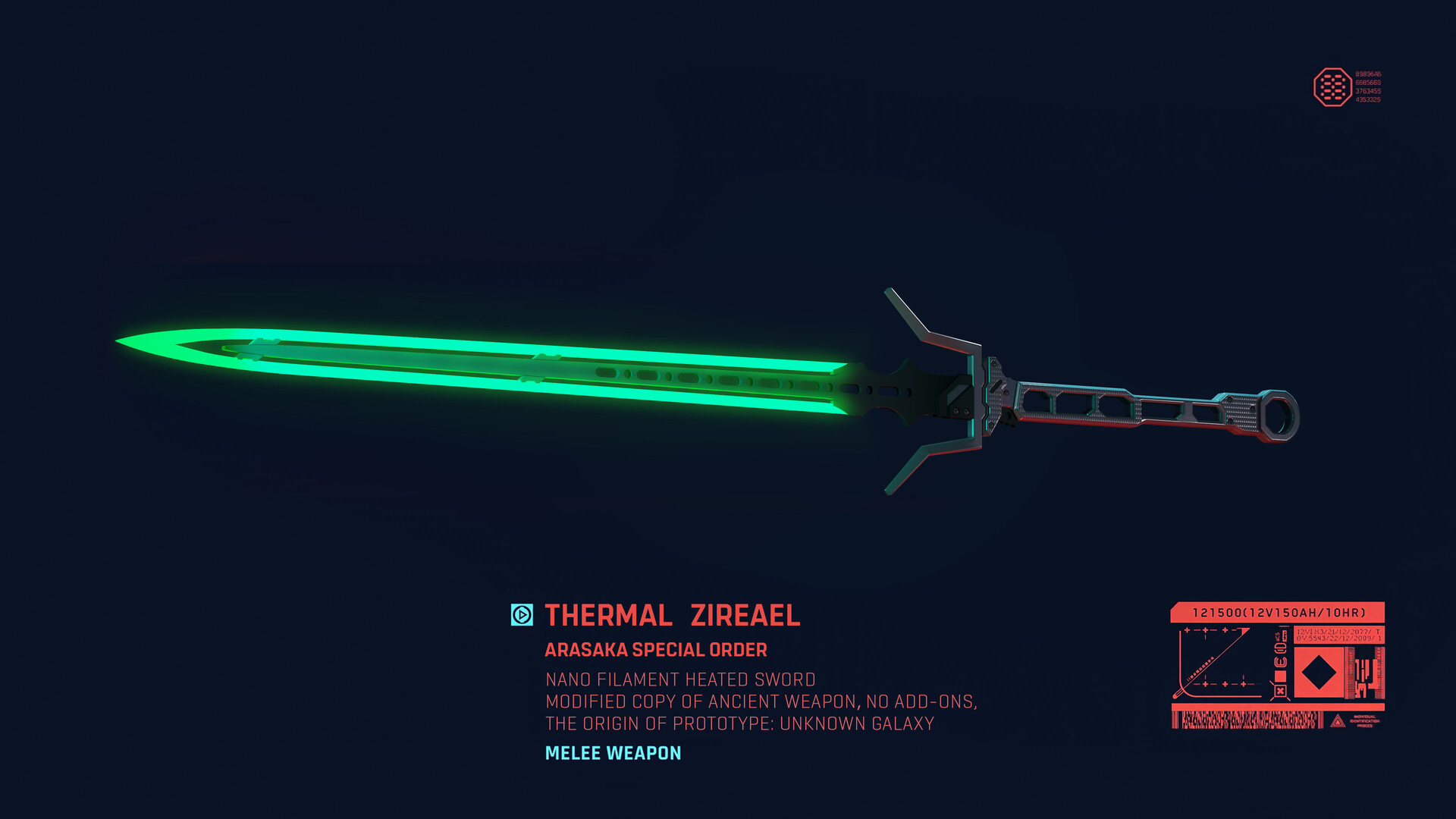 Denis Shalan - Ciri's Sword Zireael from Cyberpunk 2077