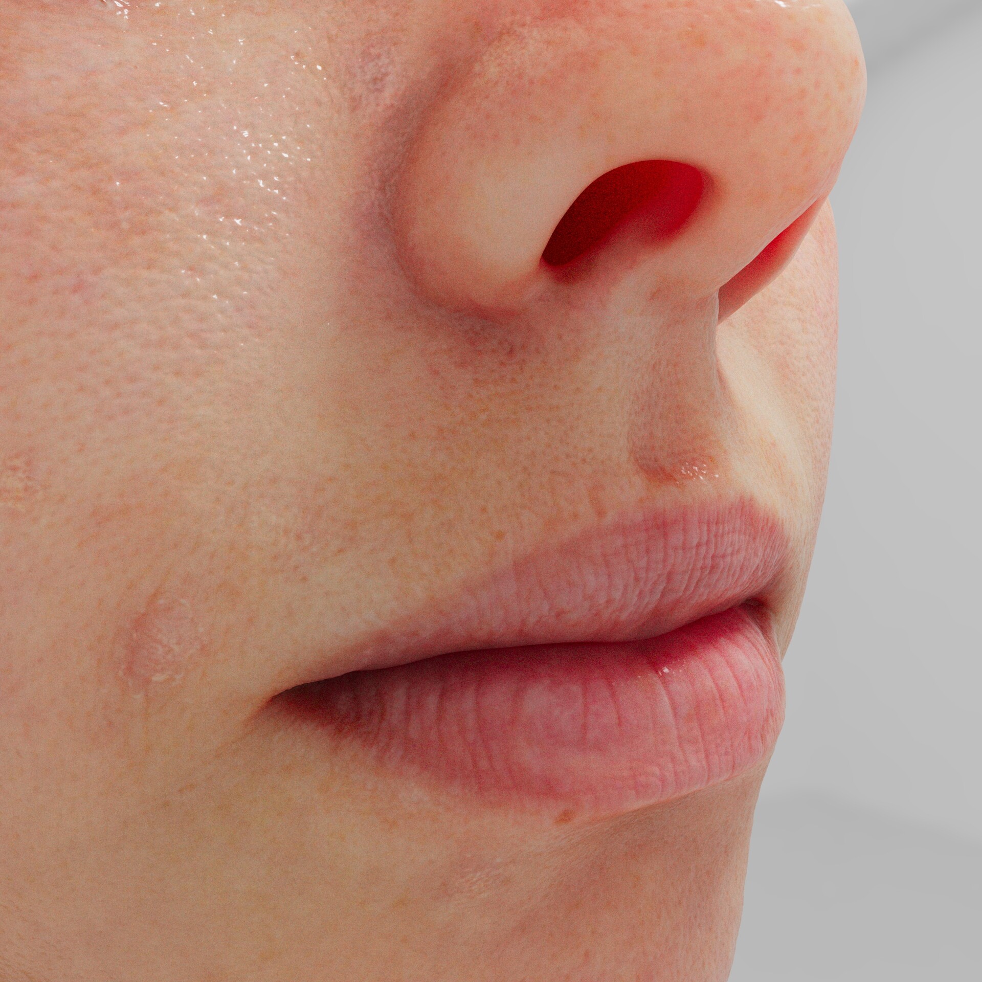 ArtStation - Texture and Render Practice skin material