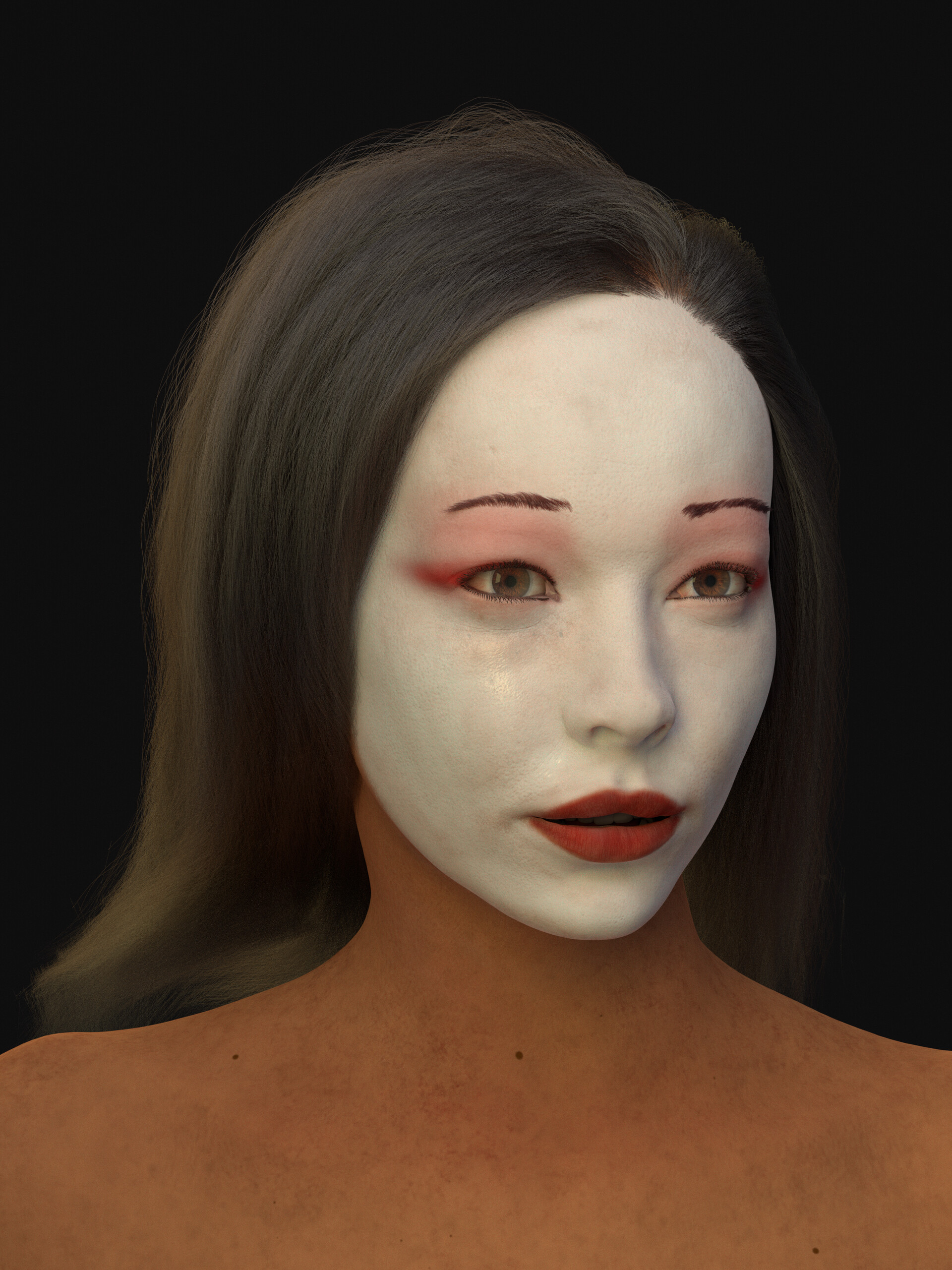 Japanese Dot Eyebrows