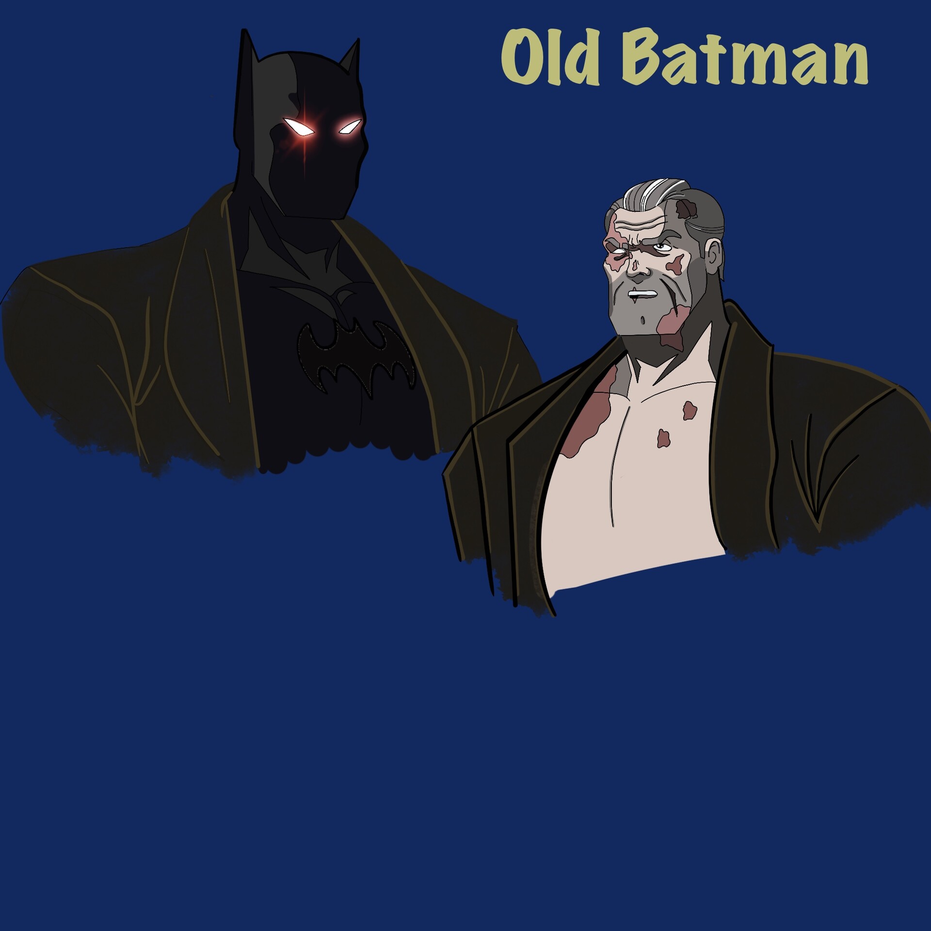 ArtStation - Old Batman character sketch