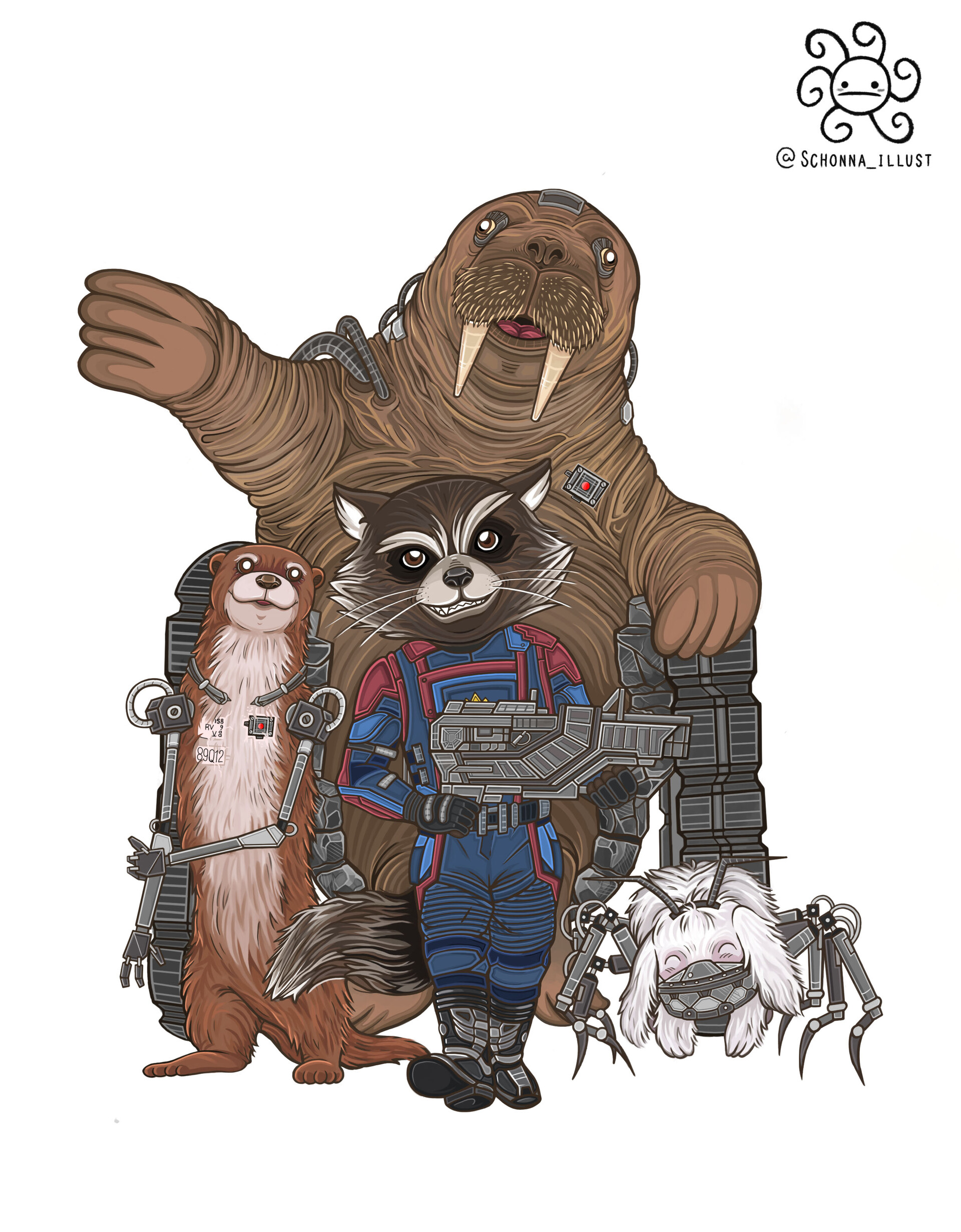 Rocket Raccoon Art