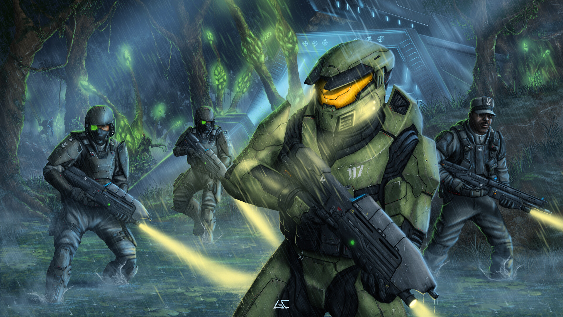 HALO - 343 Guilty Spark, by Giuseppe Caridi : r/ImaginaryHalo