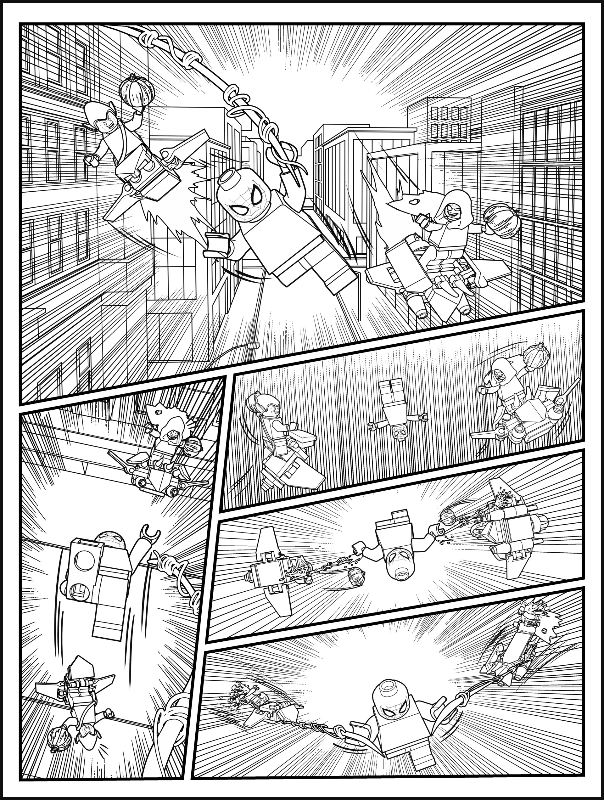 lego spiderman coloring sheet