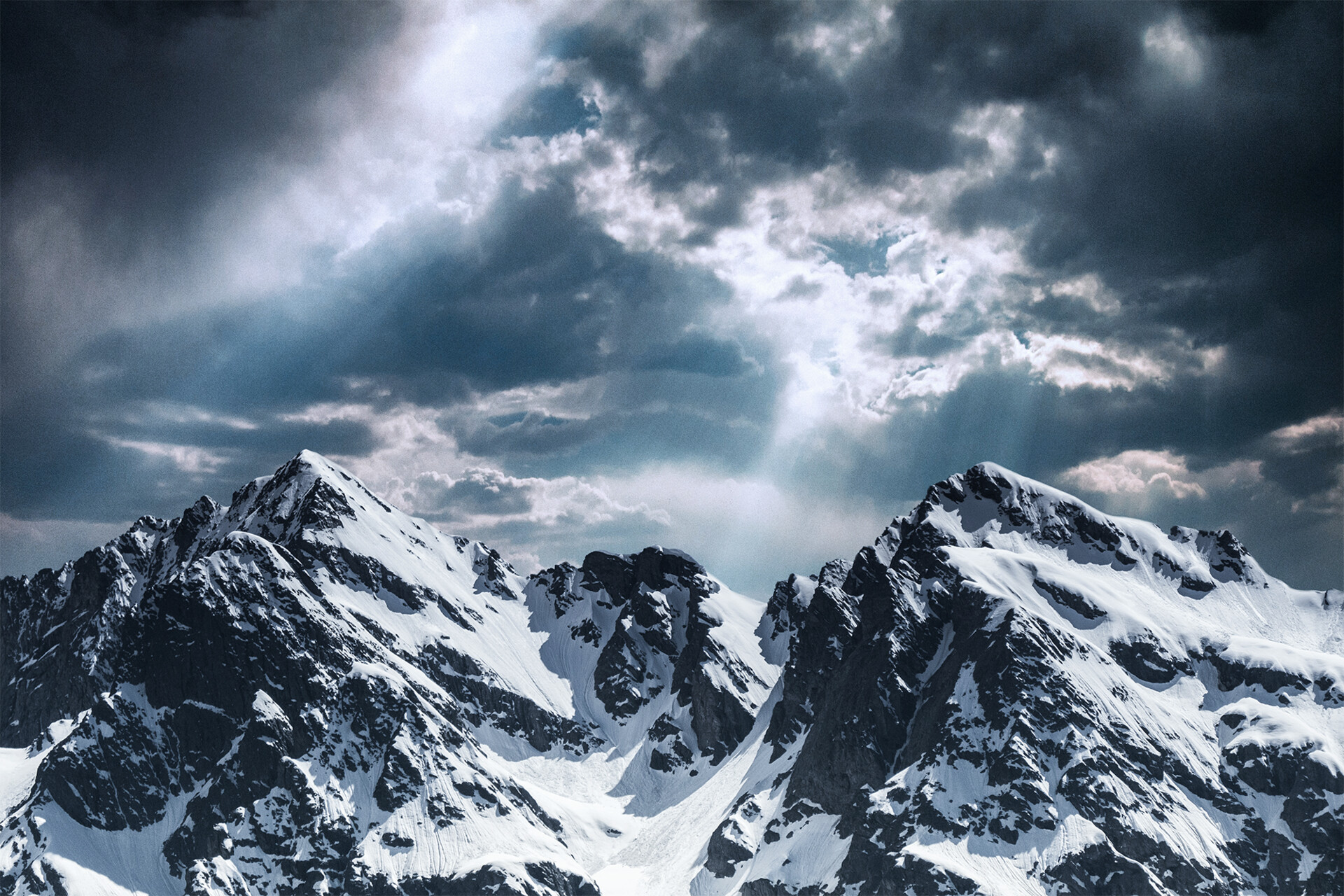 ArtStation - clouds over the mountain