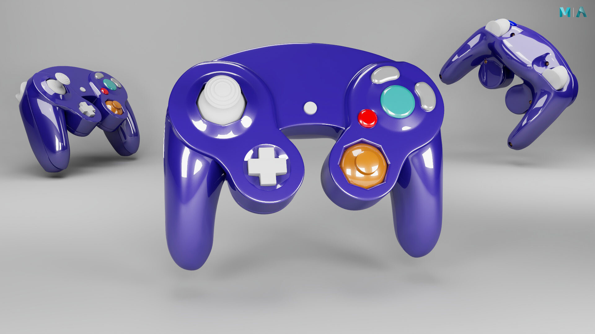 ArtStation - Game Controller Hard Surface 3D Model Render