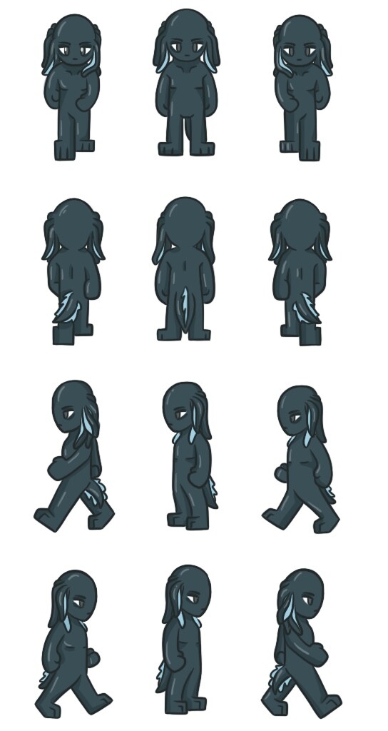 ArtStation - Playable Axolotl Sprite Sheet- Furry Jam 2023